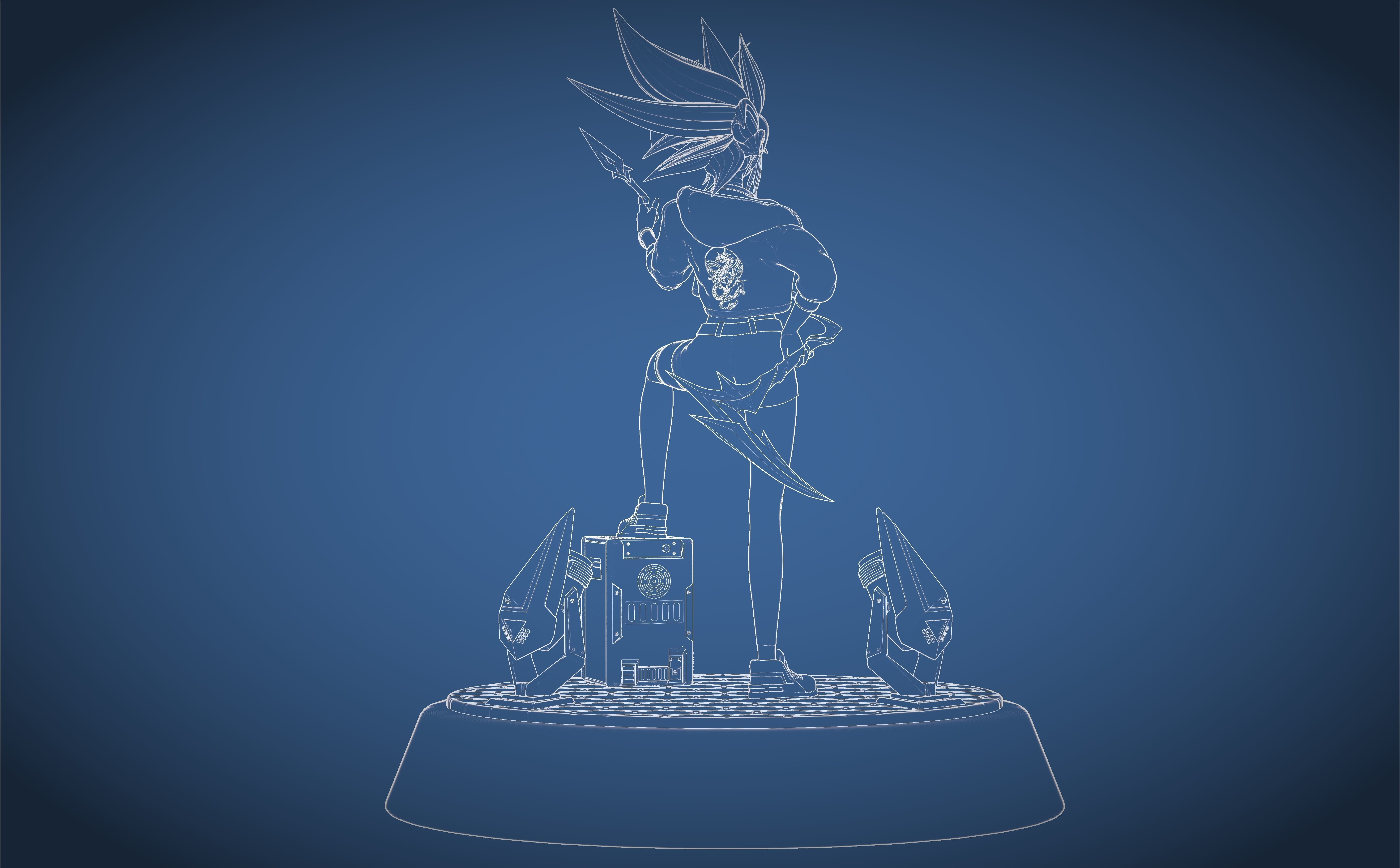League of Legends KDA AKALI 3D model 3D printable | CGTrader