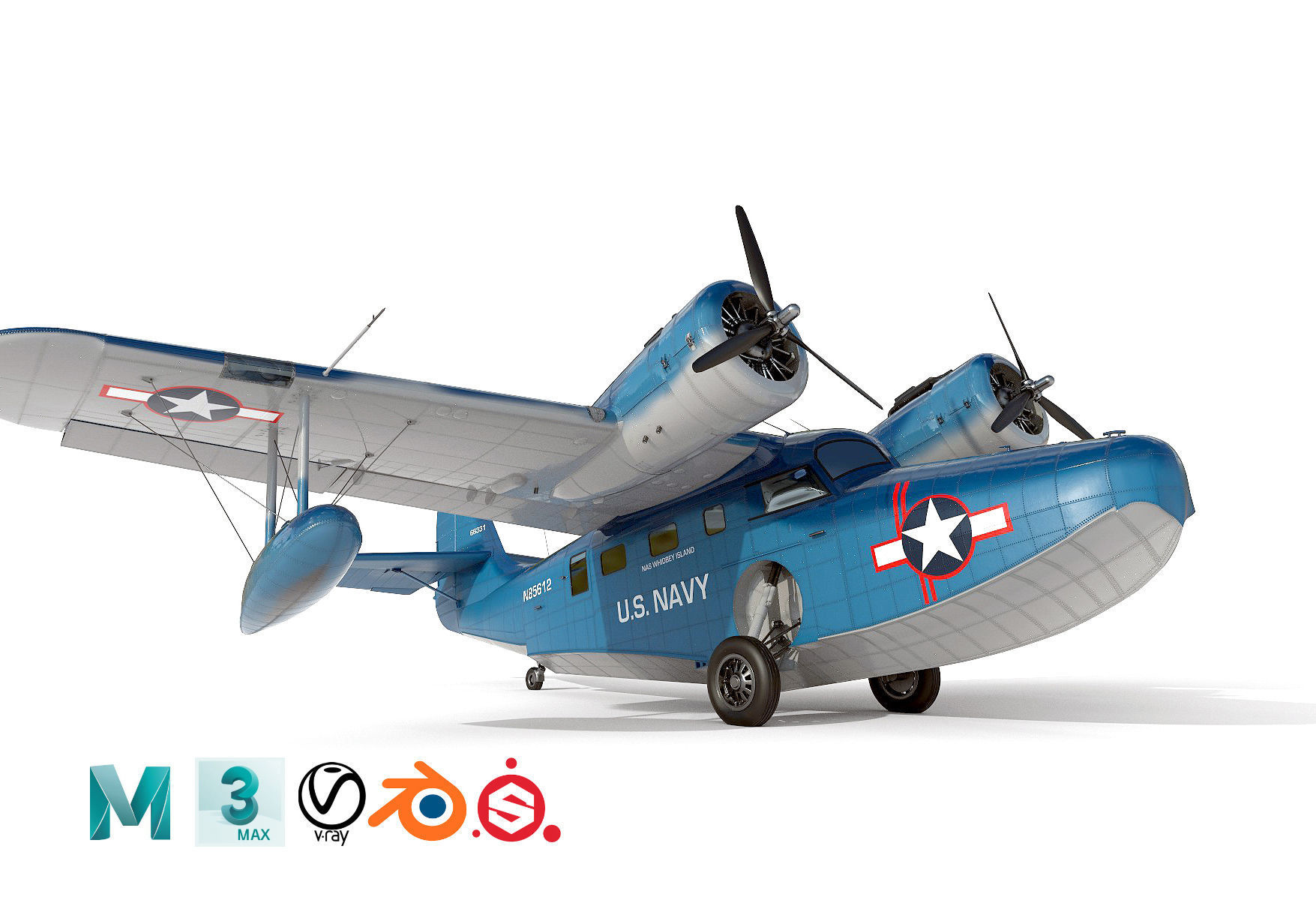 Goose US NAVY 3D model | CGTrader