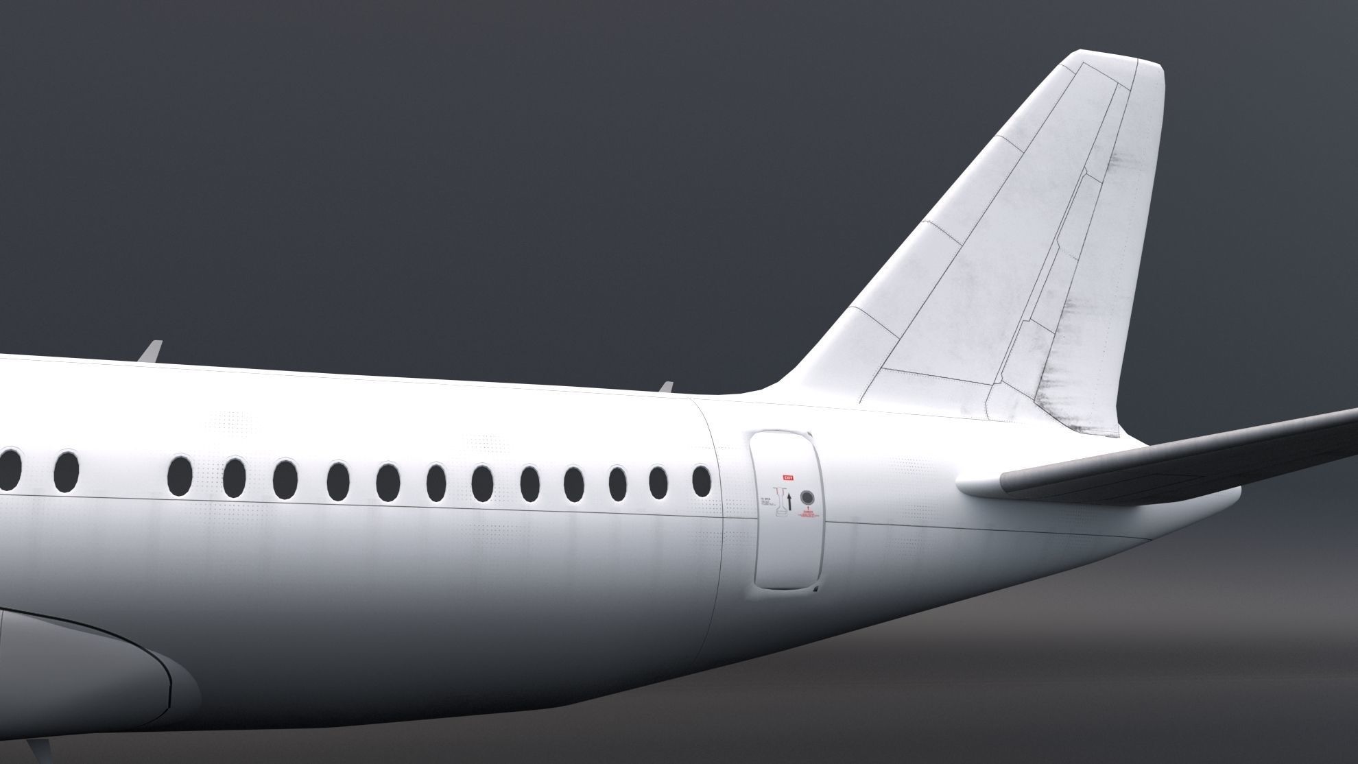 Airbus A320 Template v2 3D model | CGTrader