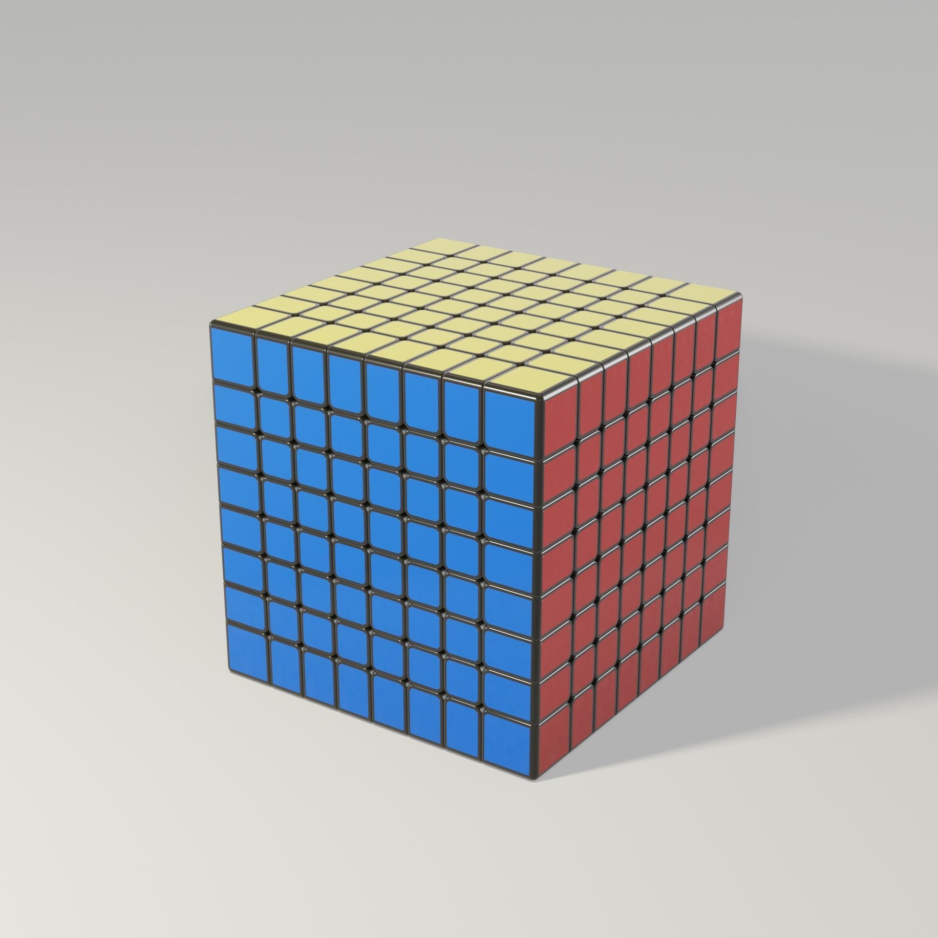 Rubiks Cube 8x8 3D model | CGTrader
