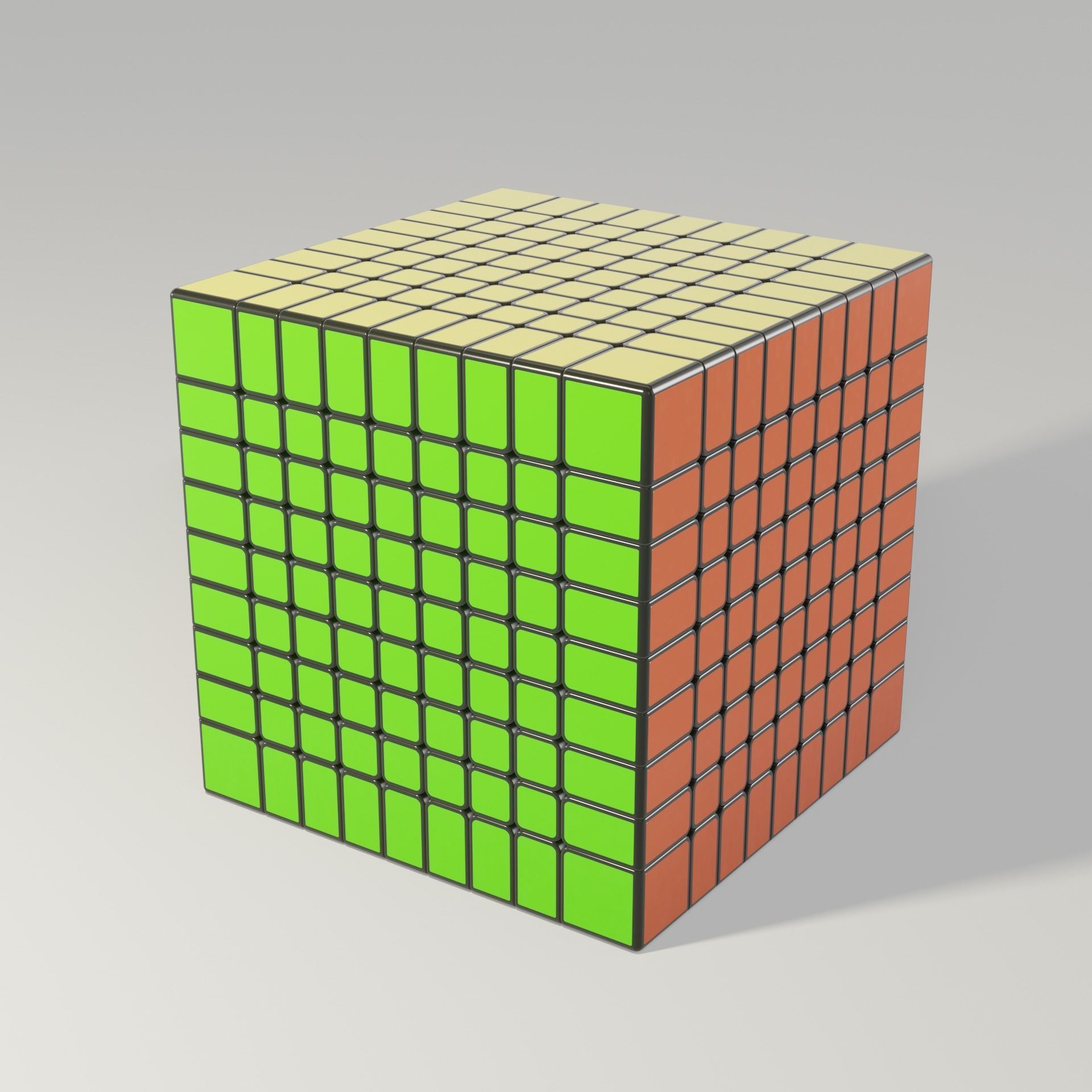 Rubiks Cube 9x9 3D model | CGTrader