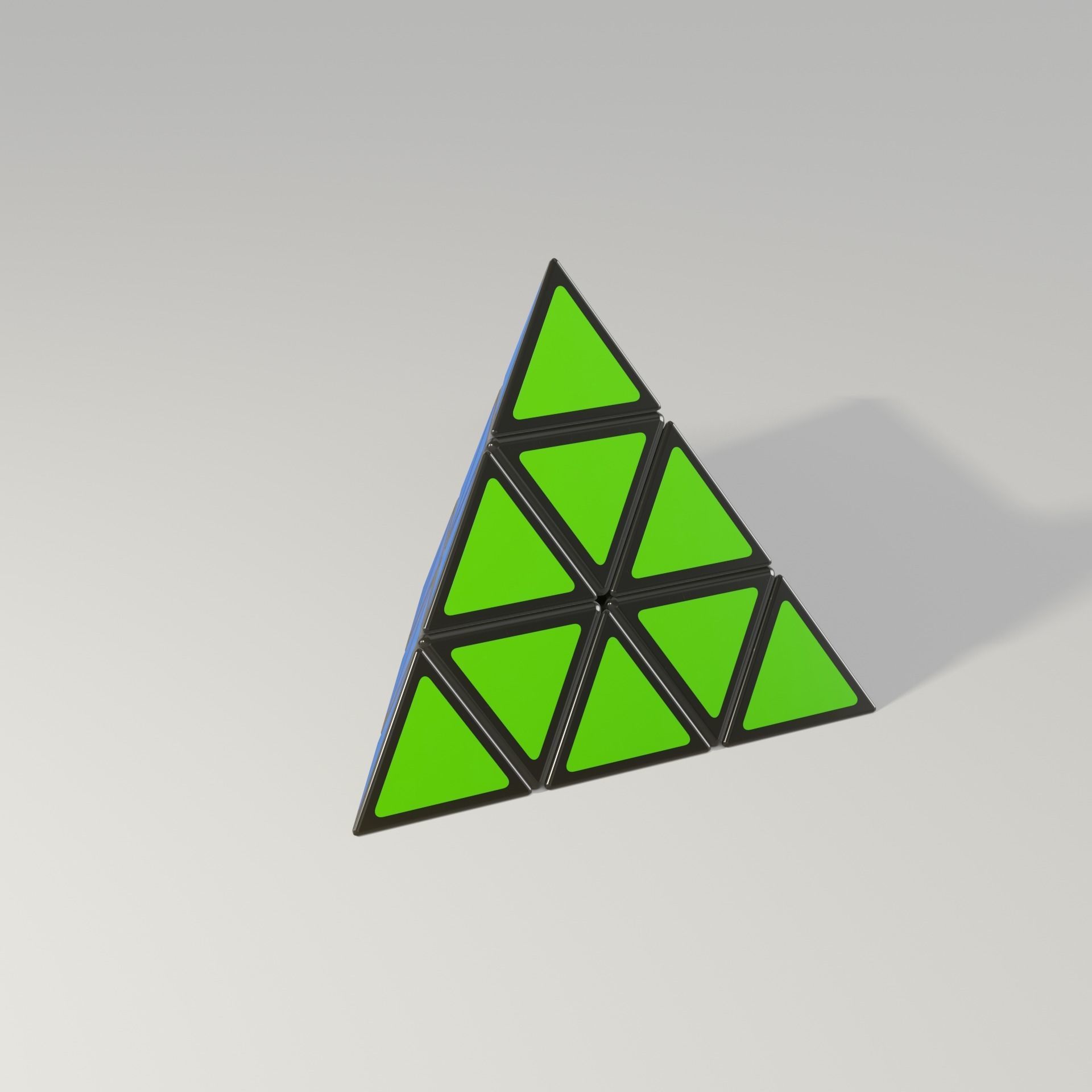 Rubiks Cube Pyraminx Pyramid 3D model | CGTrader