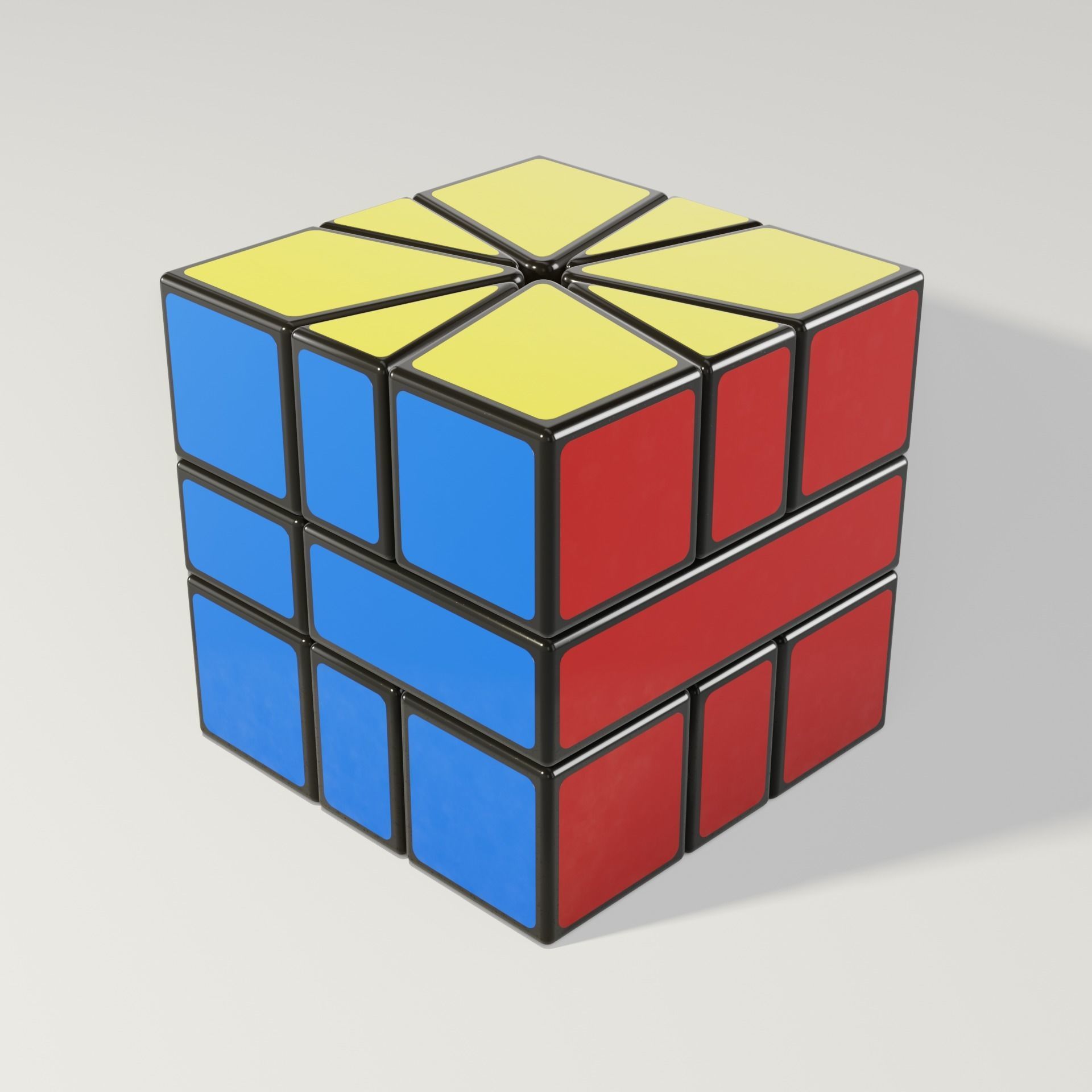 Rubiks Cube Square 3D model | CGTrader