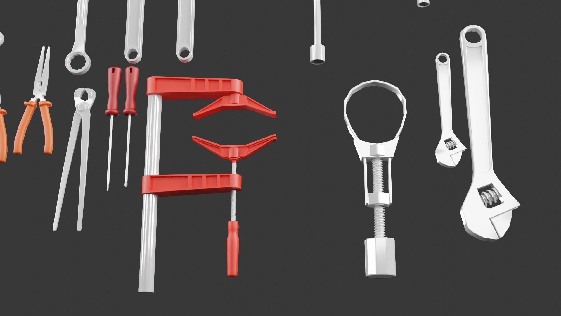 3D model Hand Tools Pack VR / AR / low-poly | CGTrader