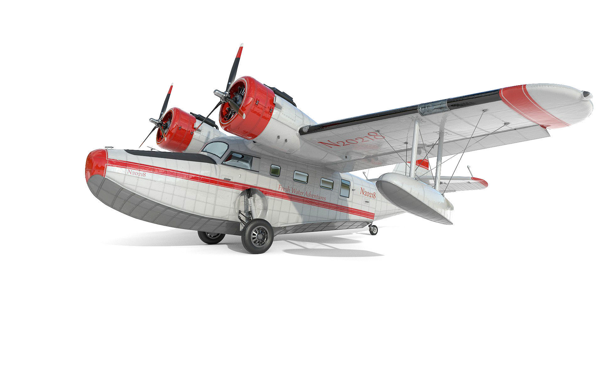 Grumman g-21 Goose 3D model | CGTrader