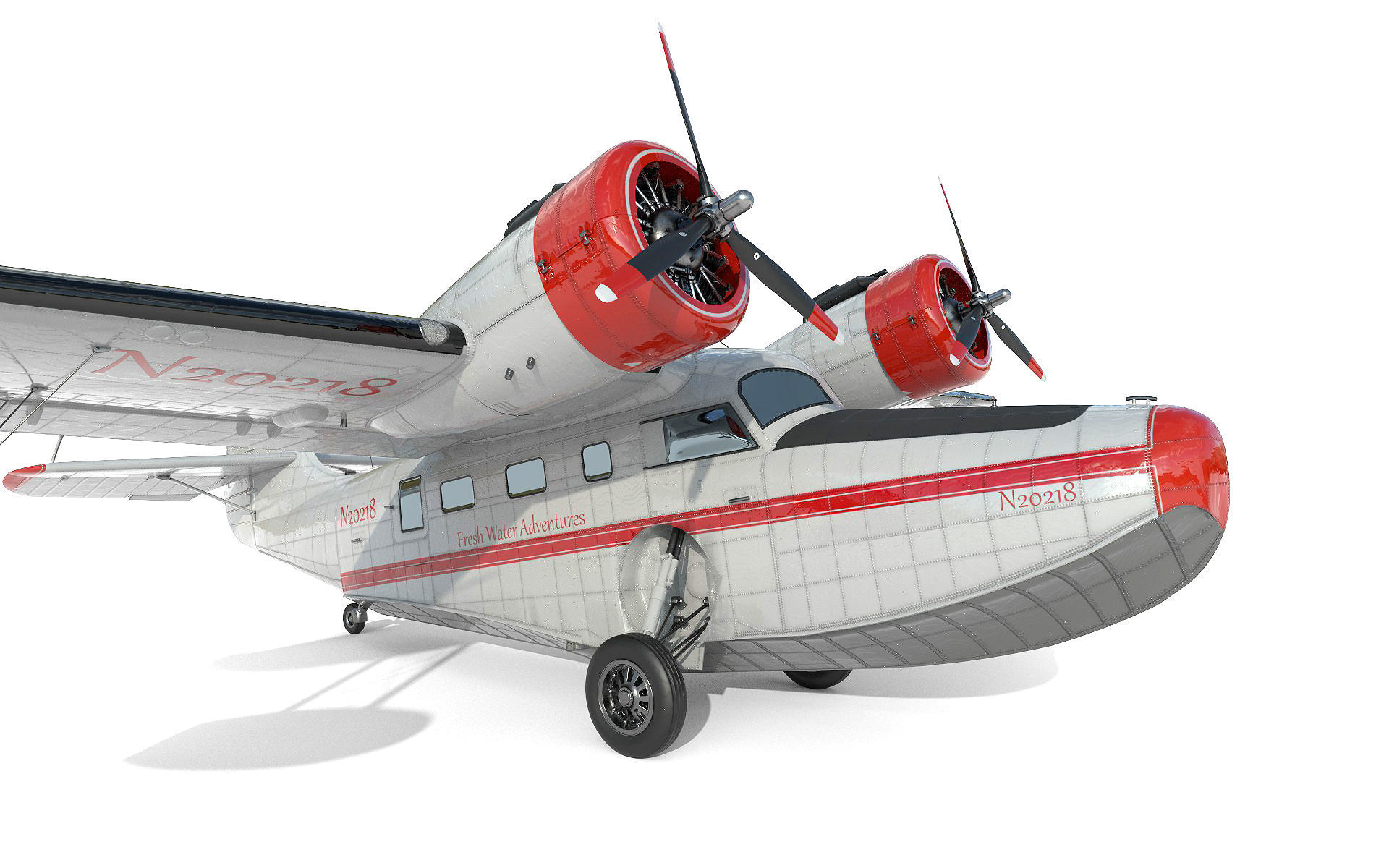 Grumman g-21 Goose 3D model | CGTrader