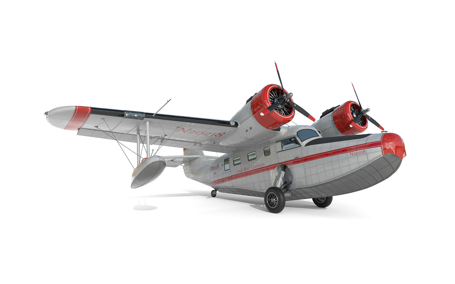 Grumman g-21 Goose 3D model | CGTrader