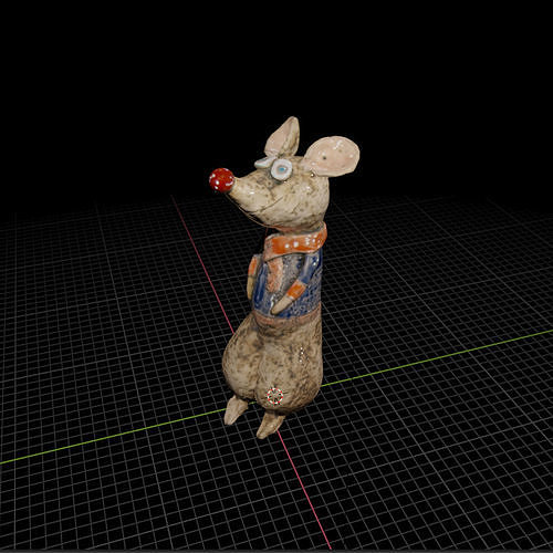 Ceramic hand-modeled figure of a mouse 3D model 3D printable | CGTrader