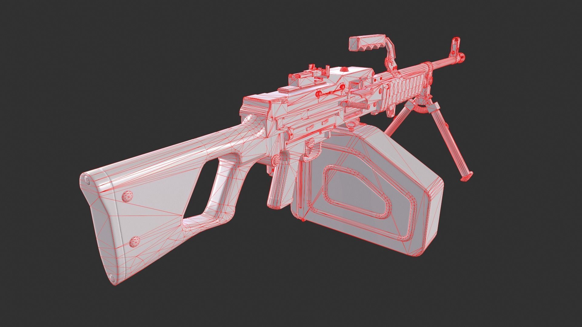3D model QJY-88 machine gun VR / AR / low-poly | CGTrader