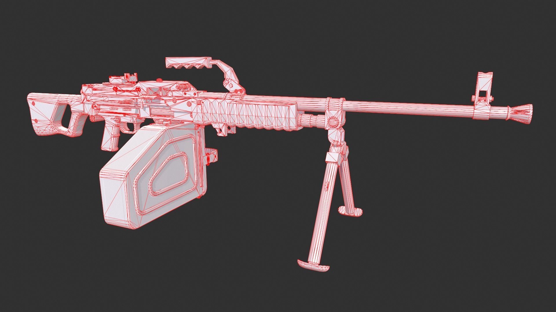 3D model QJY-88 machine gun VR / AR / low-poly | CGTrader