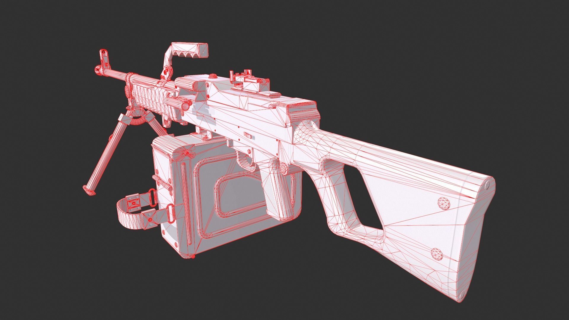 3D model QJY-88 machine gun VR / AR / low-poly | CGTrader