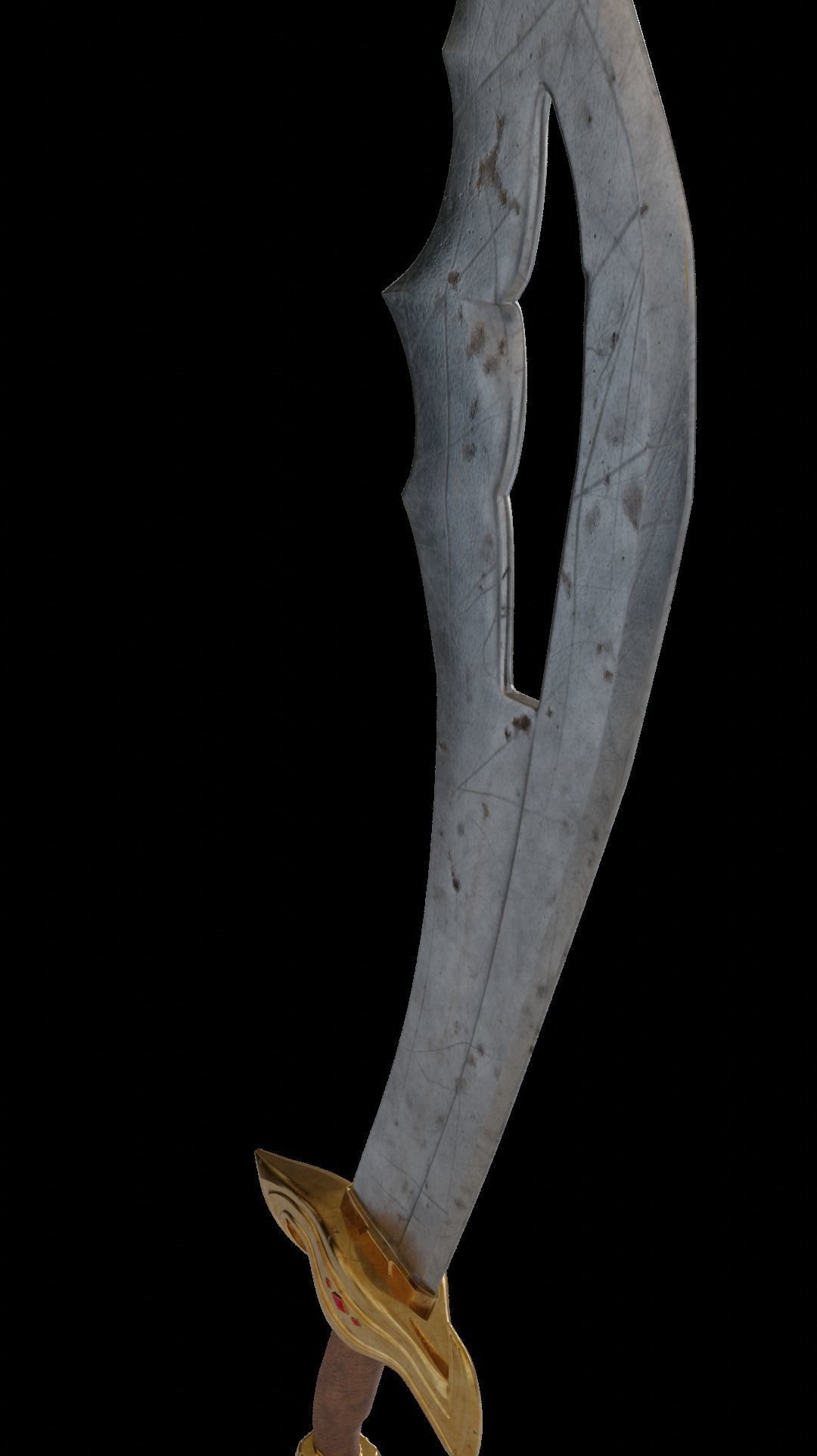 Eastern One-handed Fantasy Sword PBR free VR / AR / low-poly 3D model ...