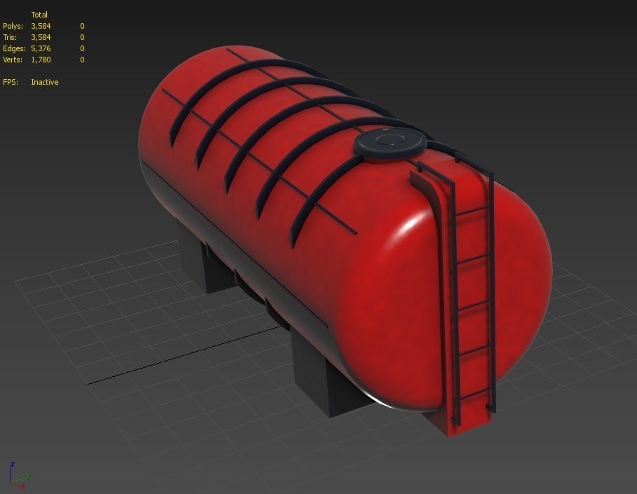3D model liquid tank M2 - New VR / AR / low-poly | CGTrader