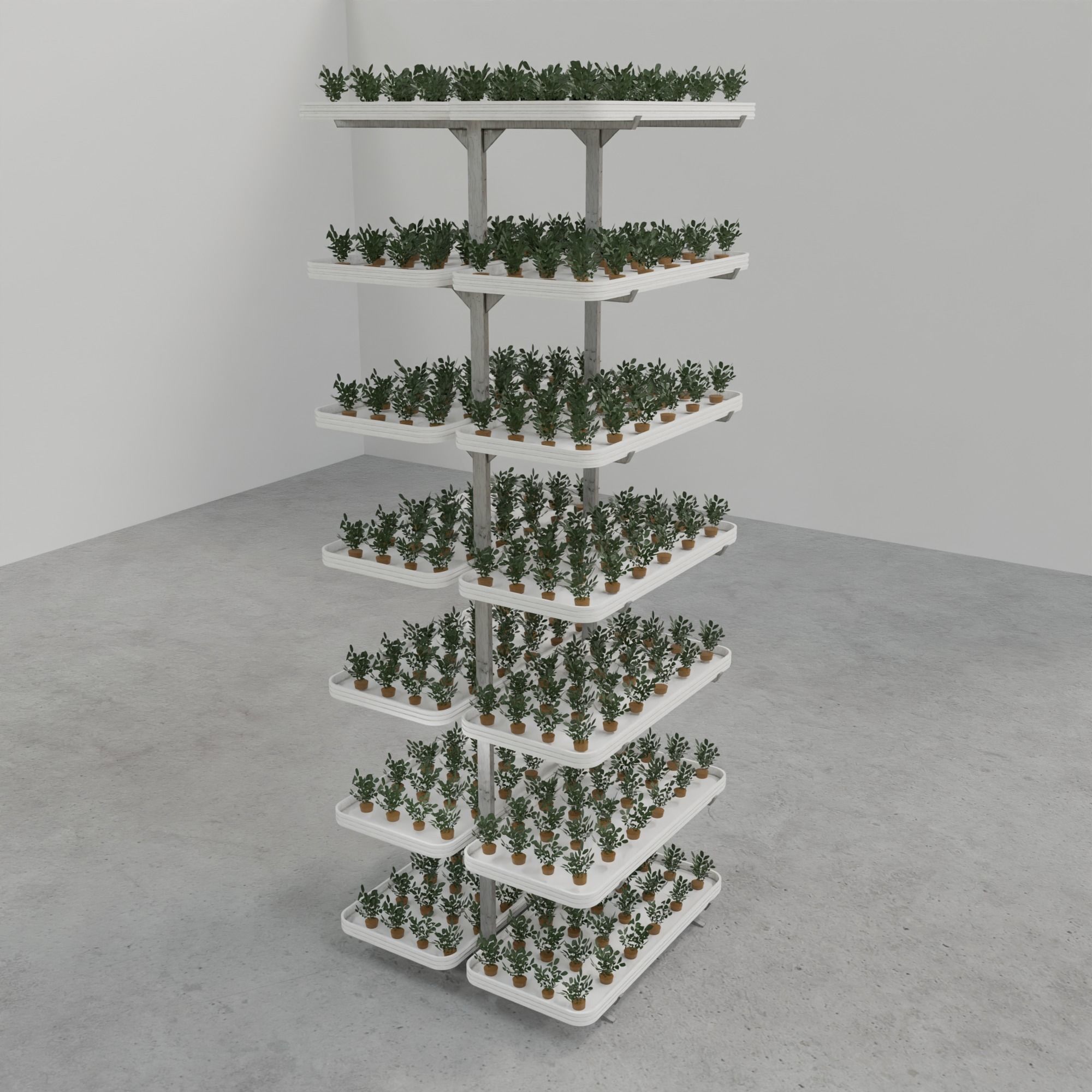 Vertical farm hydroponic 3D model | CGTrader
