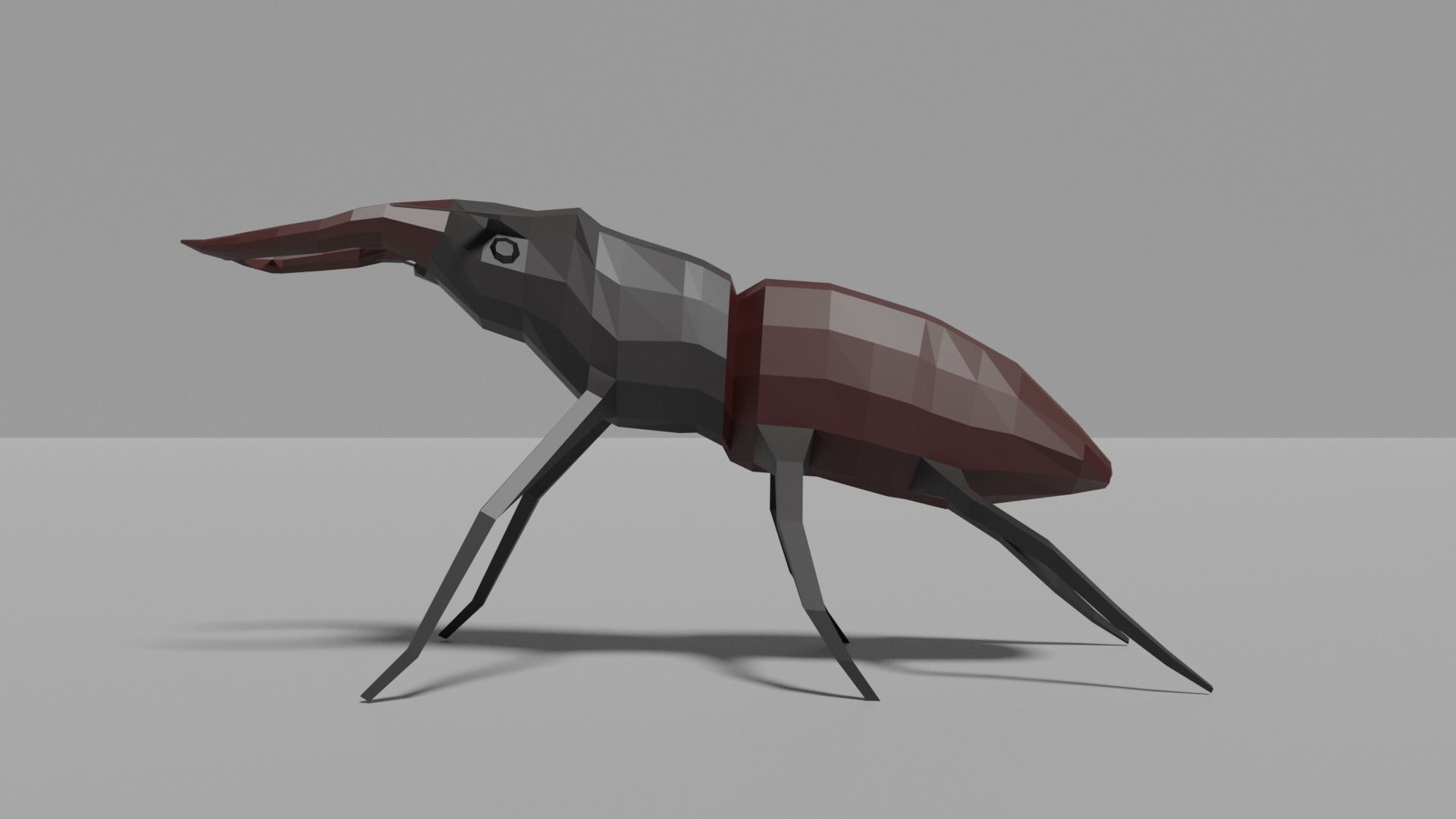 3D model Low-poly Stag Beetle VR / AR / low-poly | CGTrader