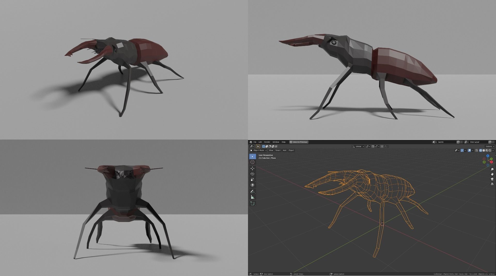 3D model Insects Pack VR / AR / low-poly | CGTrader