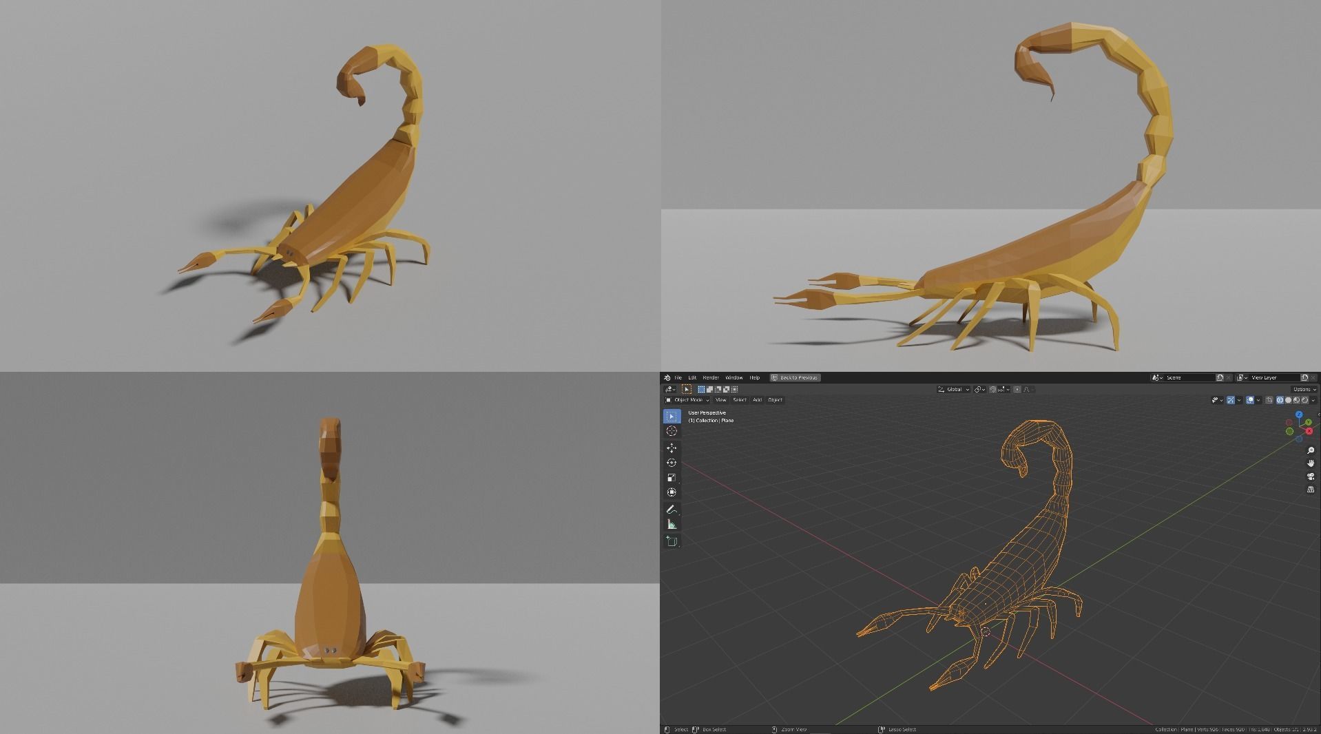 3D model Insects Pack VR / AR / low-poly | CGTrader