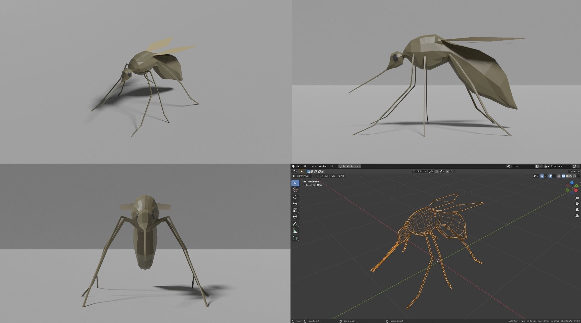 3D model Insects Pack VR / AR / low-poly | CGTrader