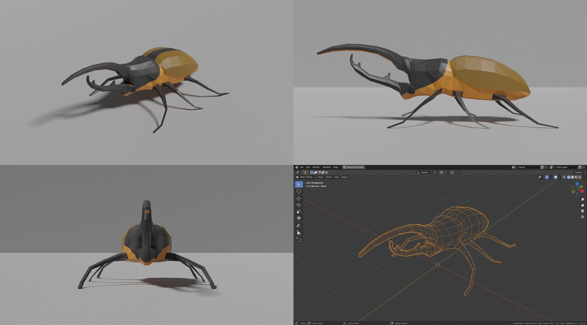 3D model Insects Pack VR / AR / low-poly | CGTrader
