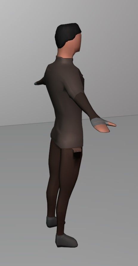 Low Poly Character Mesh Free 3D Modl free VR / AR / low-poly 3D model ...