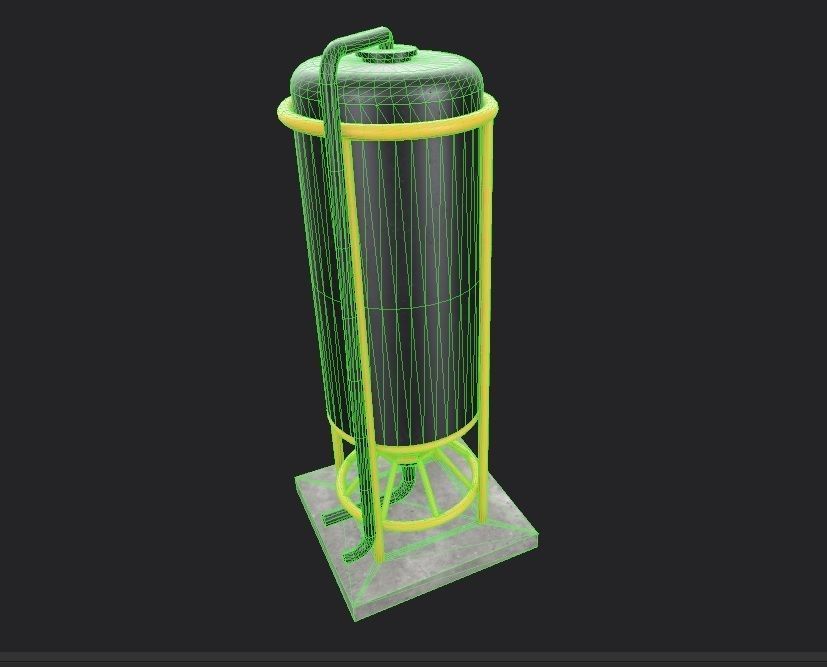 3D model liquid tank M4 VR / AR / low-poly | CGTrader