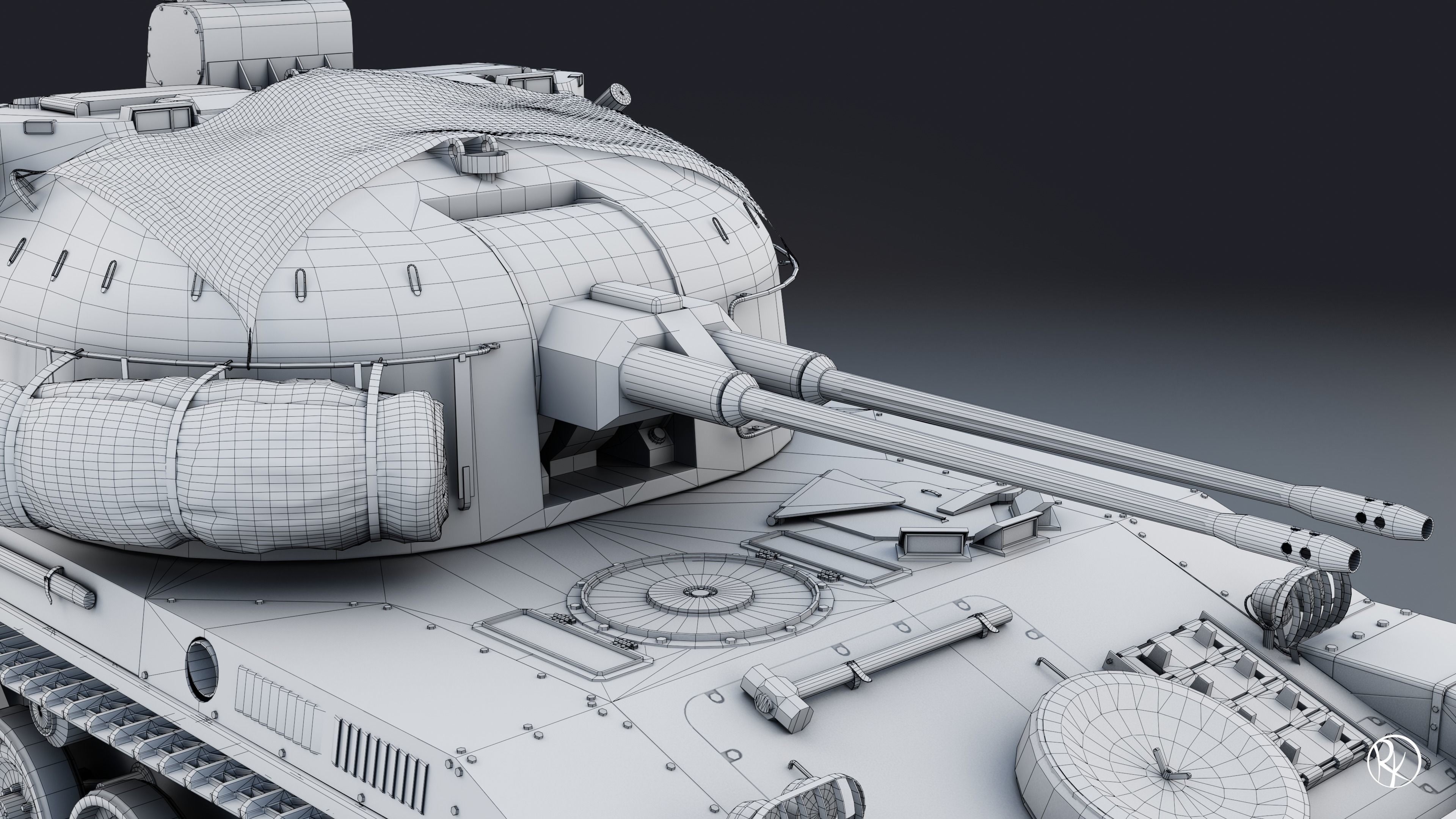 AMX-13 DCA PBR Model 3D model | CGTrader