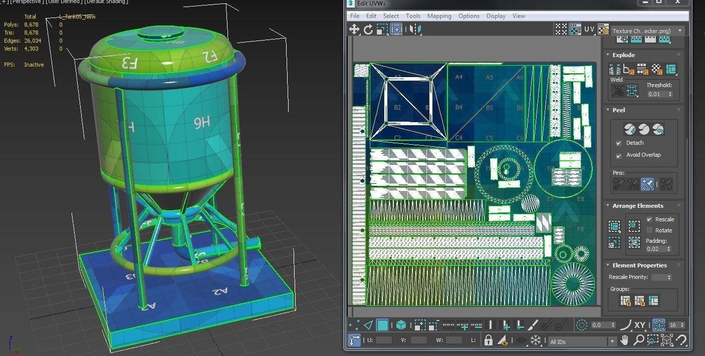 3D model liquid tank M5 VR / AR / low-poly | CGTrader