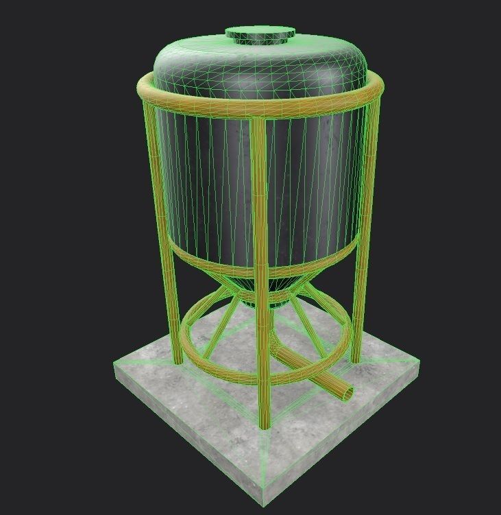 3D model liquid tank M5 VR / AR / low-poly | CGTrader
