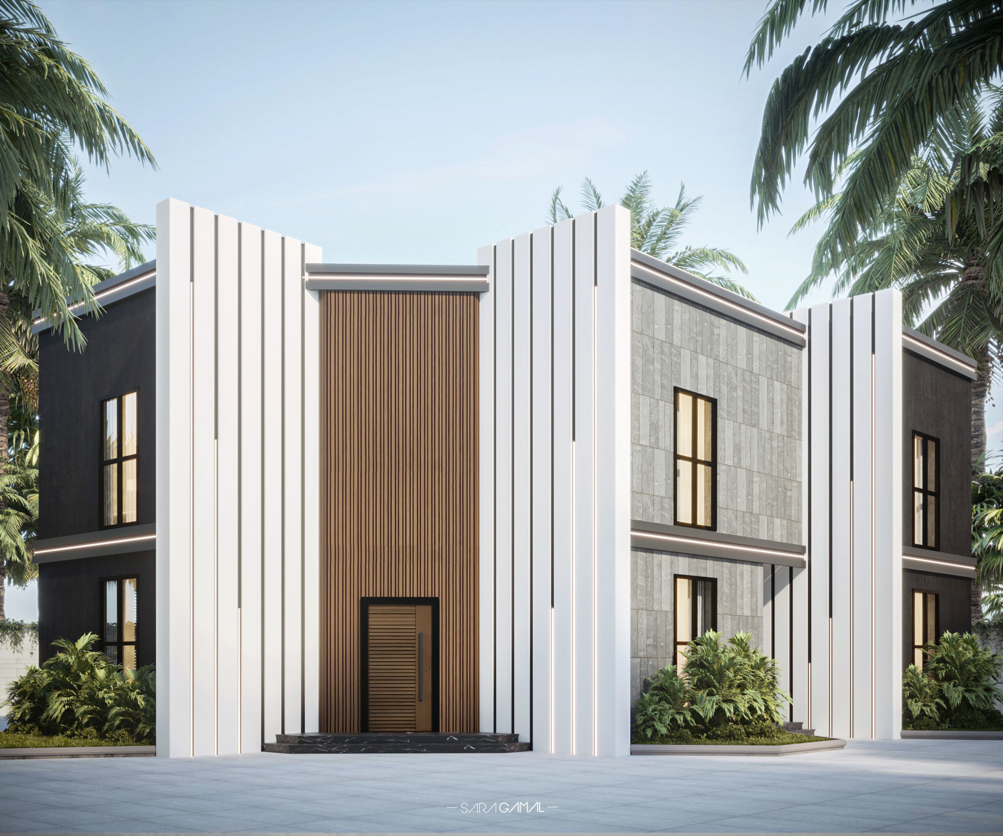 Modern Villa 3D model 3D printable | CGTrader