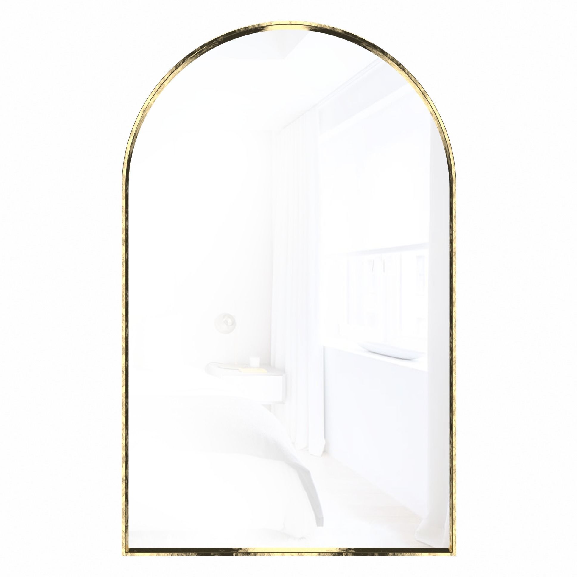 Arch-shaped mirror in a brass Archet frame 3D model | CGTrader