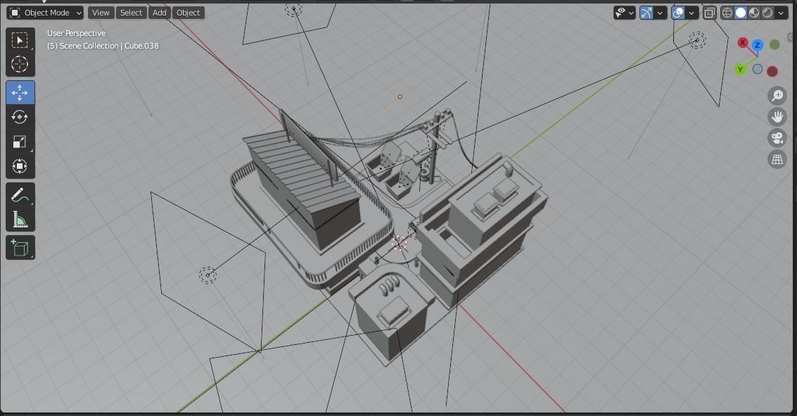 Low poly scene cyberpunk free VR / AR / low-poly 3D model | CGTrader