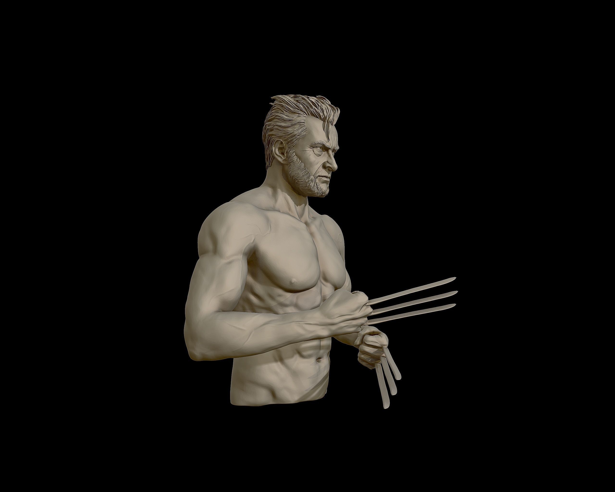 Hugh Jackman as Wolverine 3D model 3D printable | CGTrader