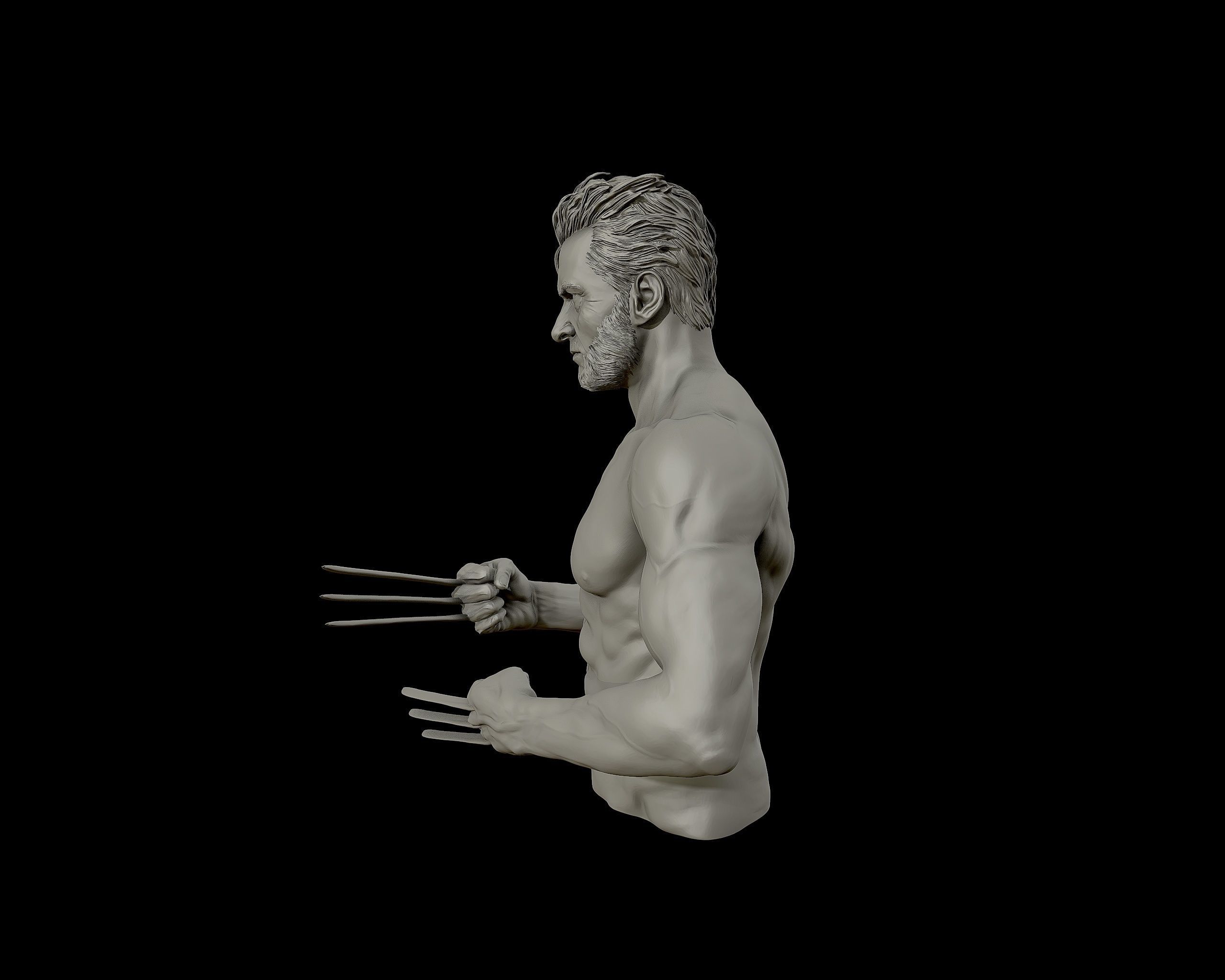Hugh Jackman as Wolverine 3D model 3D printable | CGTrader