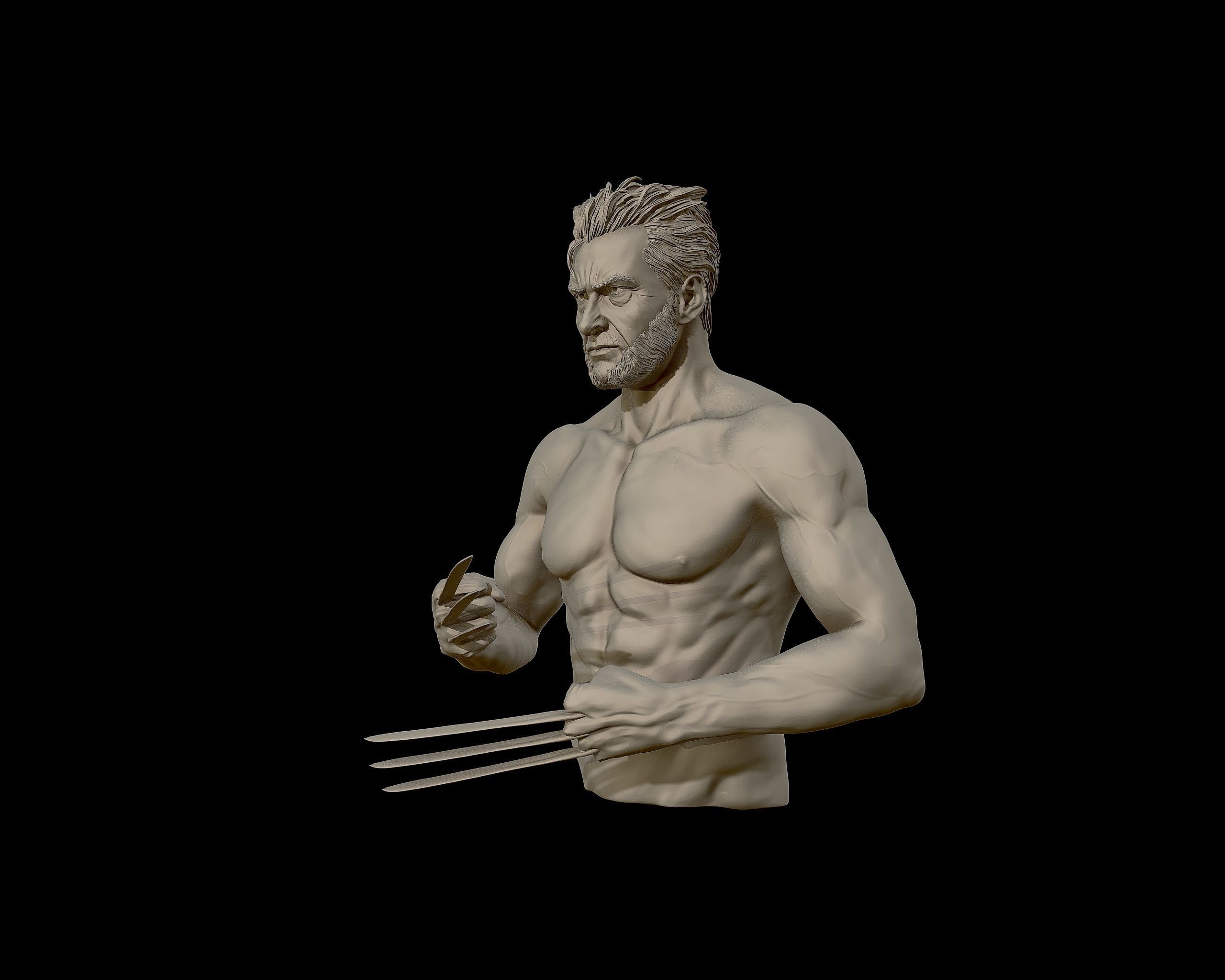 Hugh Jackman as Wolverine 3D model 3D printable | CGTrader