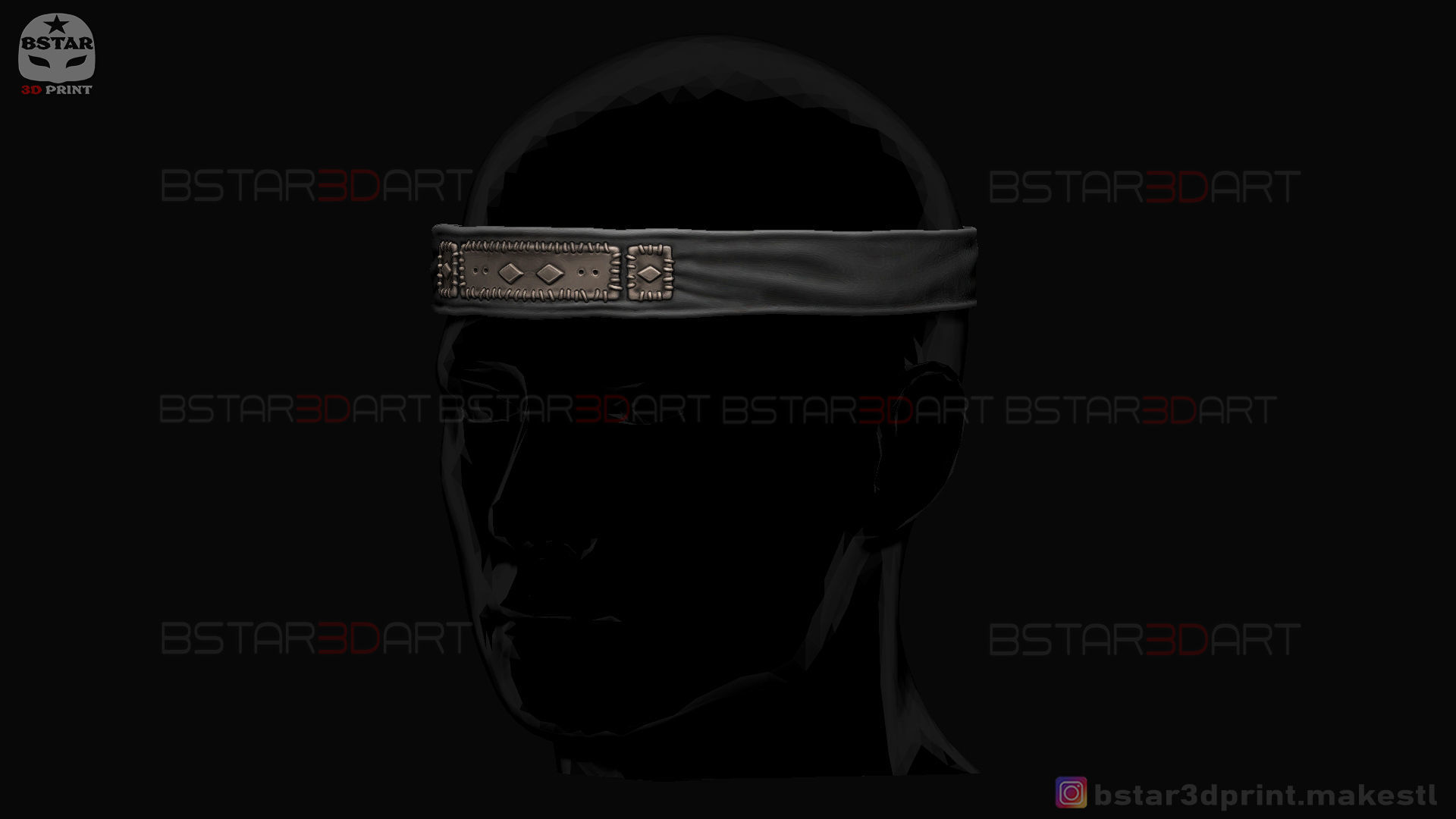 Ghost Of Tsushima - HeadBand For The Ghost Mask 3D model 3D printable ...