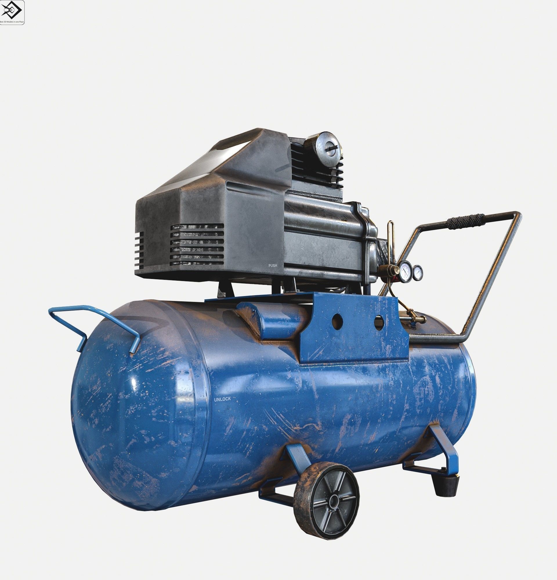 3D model Air Compressor VR / AR / low-poly | CGTrader