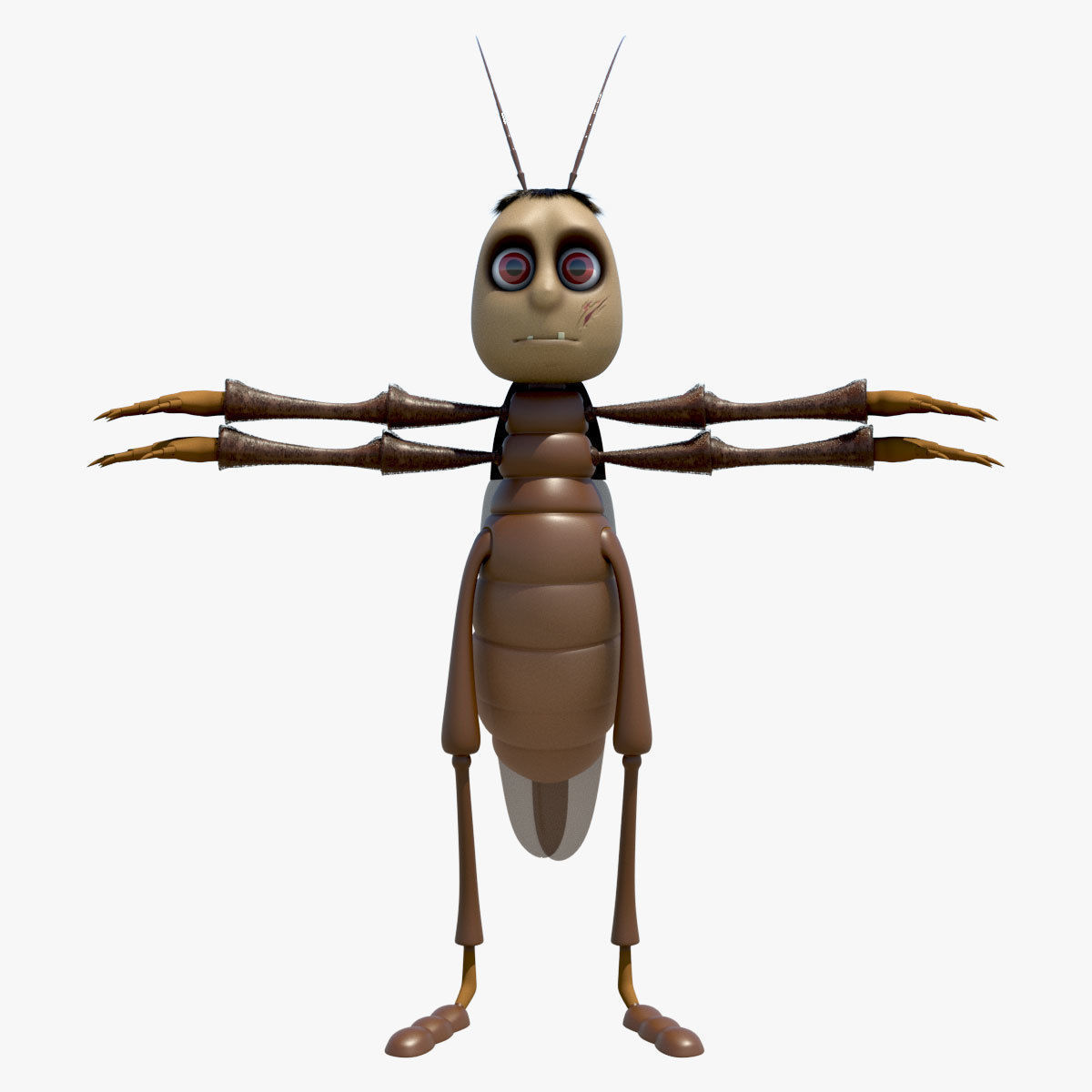 3D model Cartoon cockroach 3D model VR / AR / low-poly | CGTrader