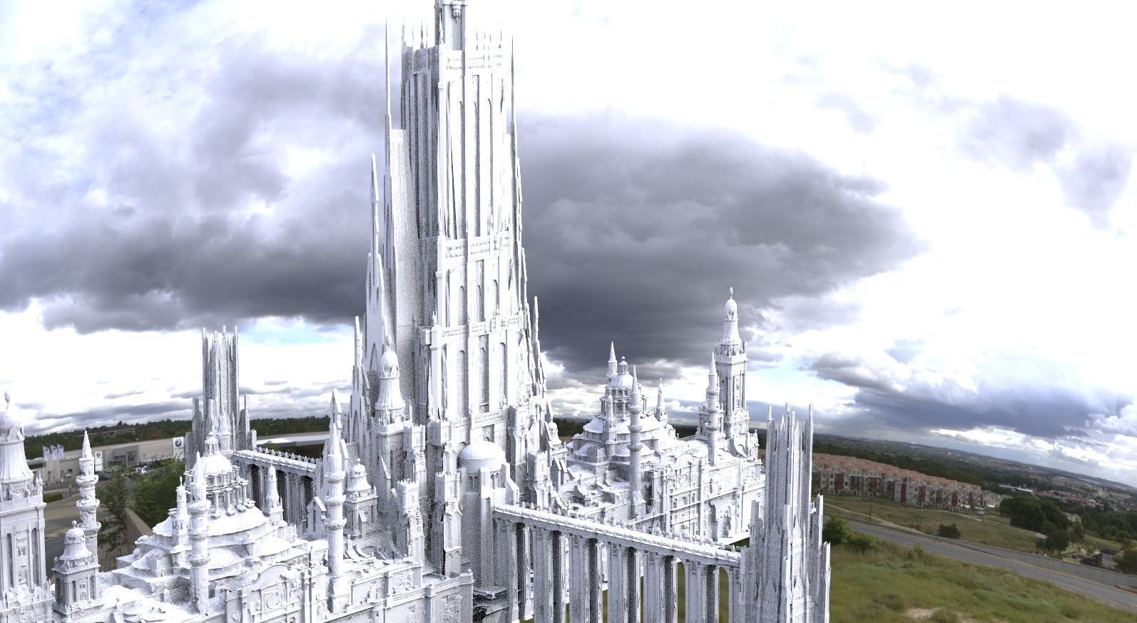 Asgard Bifrost Splendid tower advanced complex 3D model | CGTrader