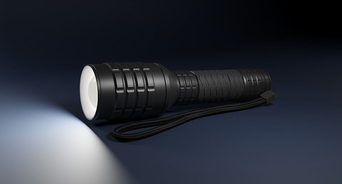Flashlight free 3D model | CGTrader