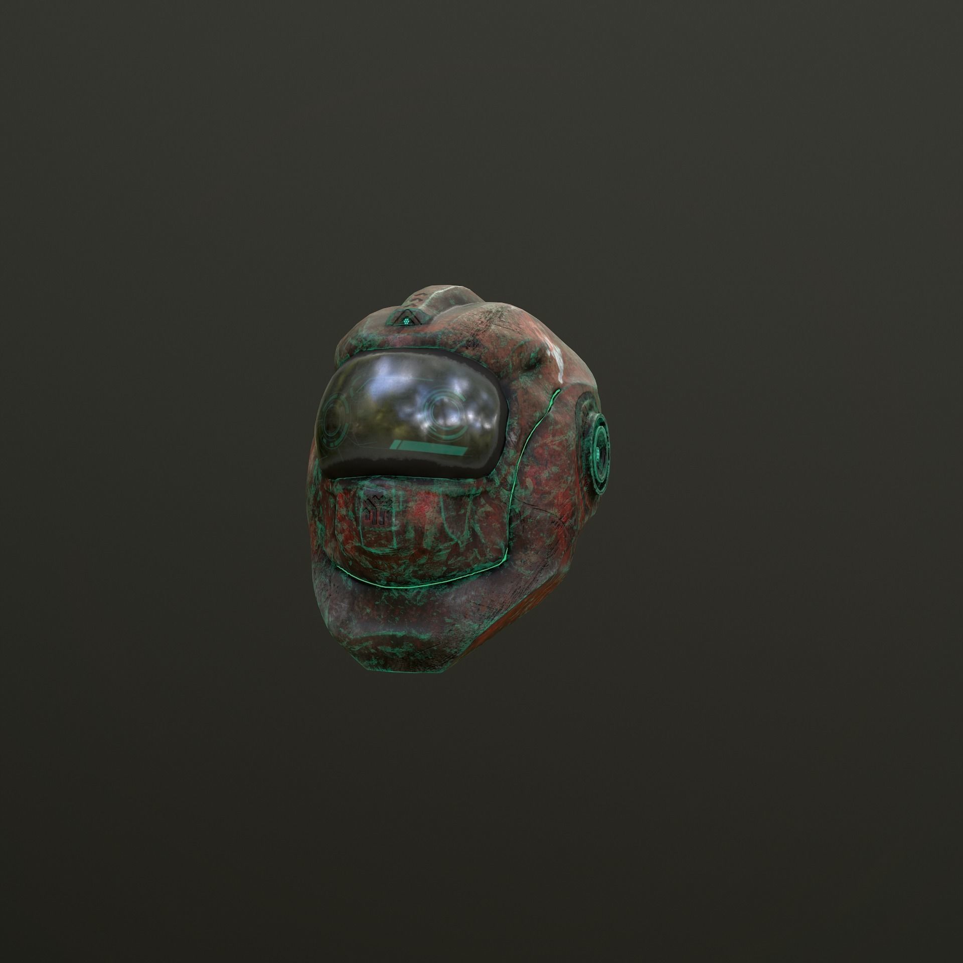 3D model Sci-Fi Alien Helmet VR / AR / low-poly | CGTrader