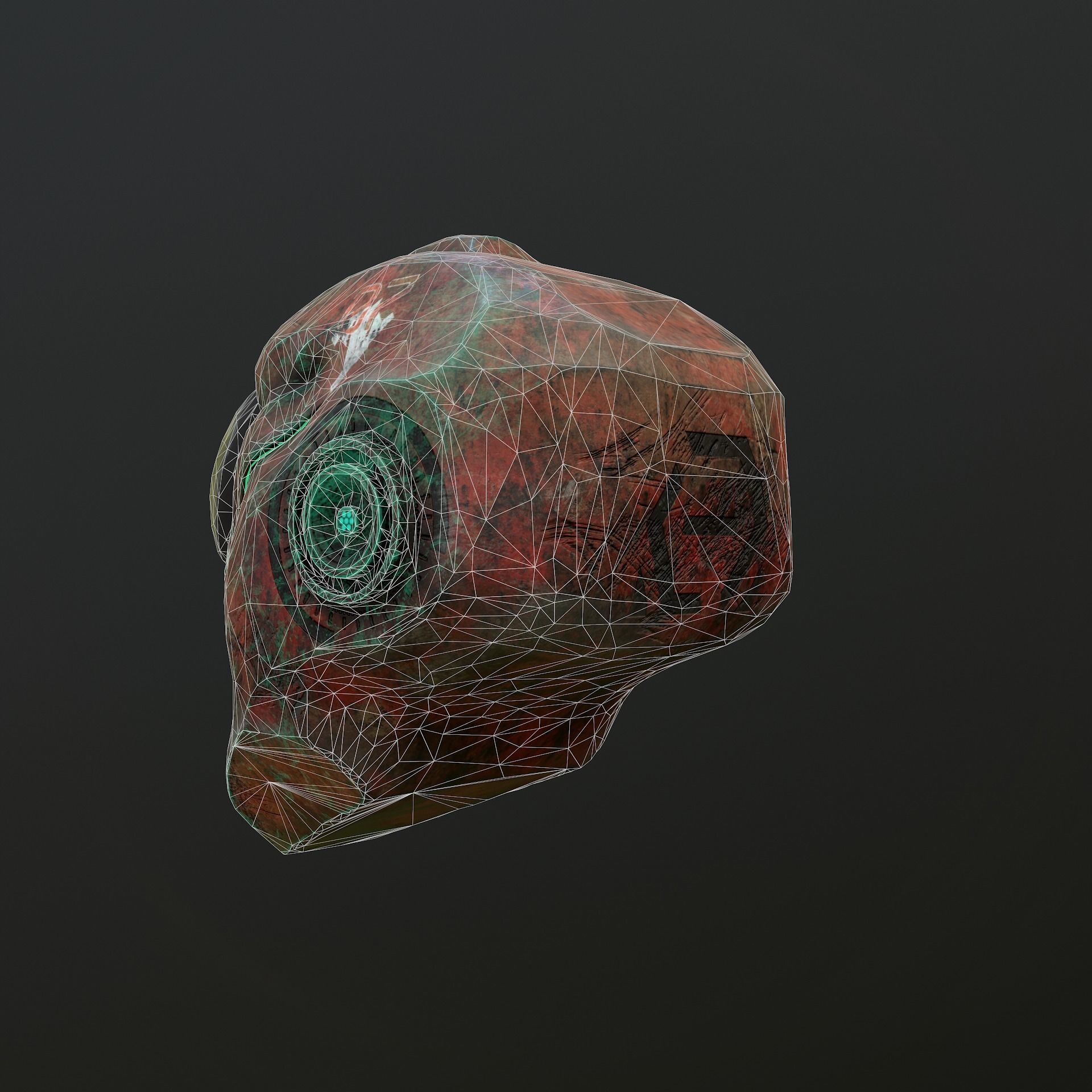 3D model Sci-Fi Alien Helmet VR / AR / low-poly | CGTrader