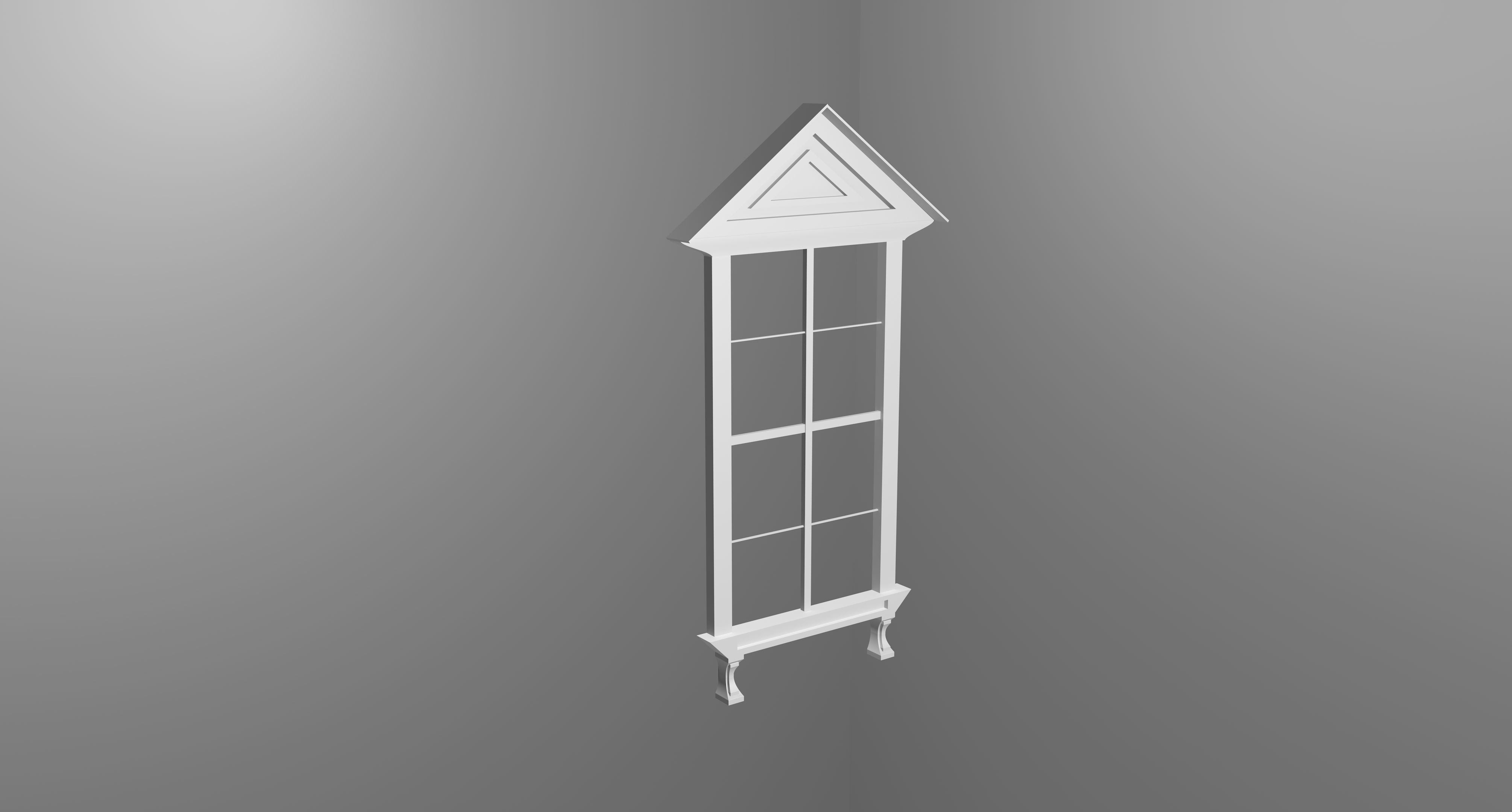 Neoclassical style window 3D model 3D printable | CGTrader
