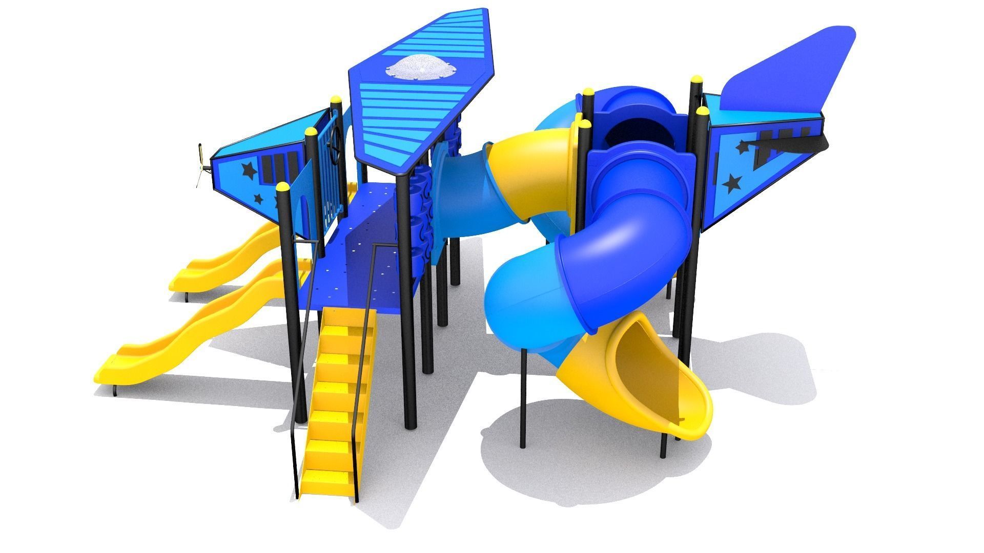 Airplane Playground 3D model | CGTrader