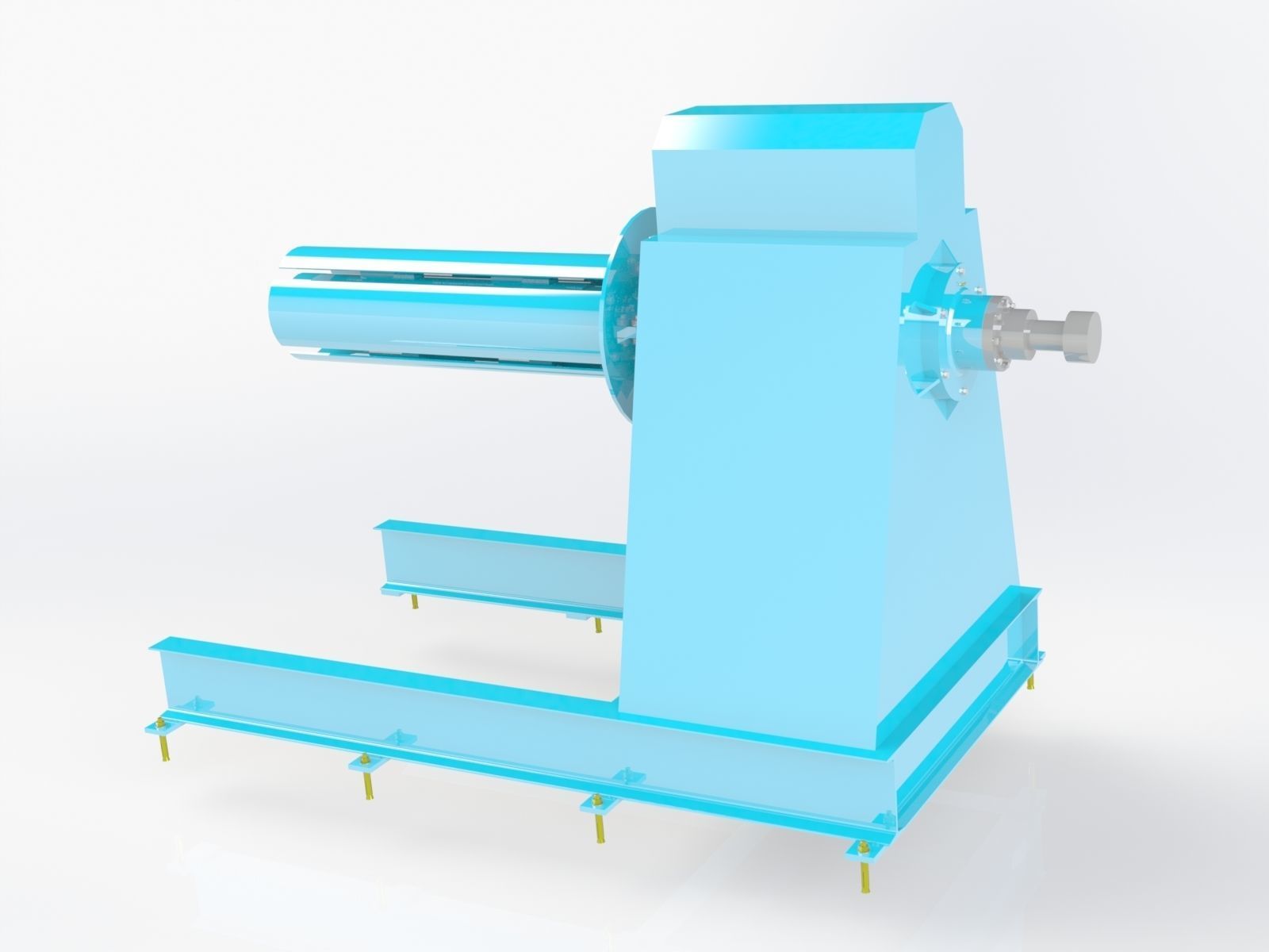 Decoiler machine 3D model 3D printable | CGTrader