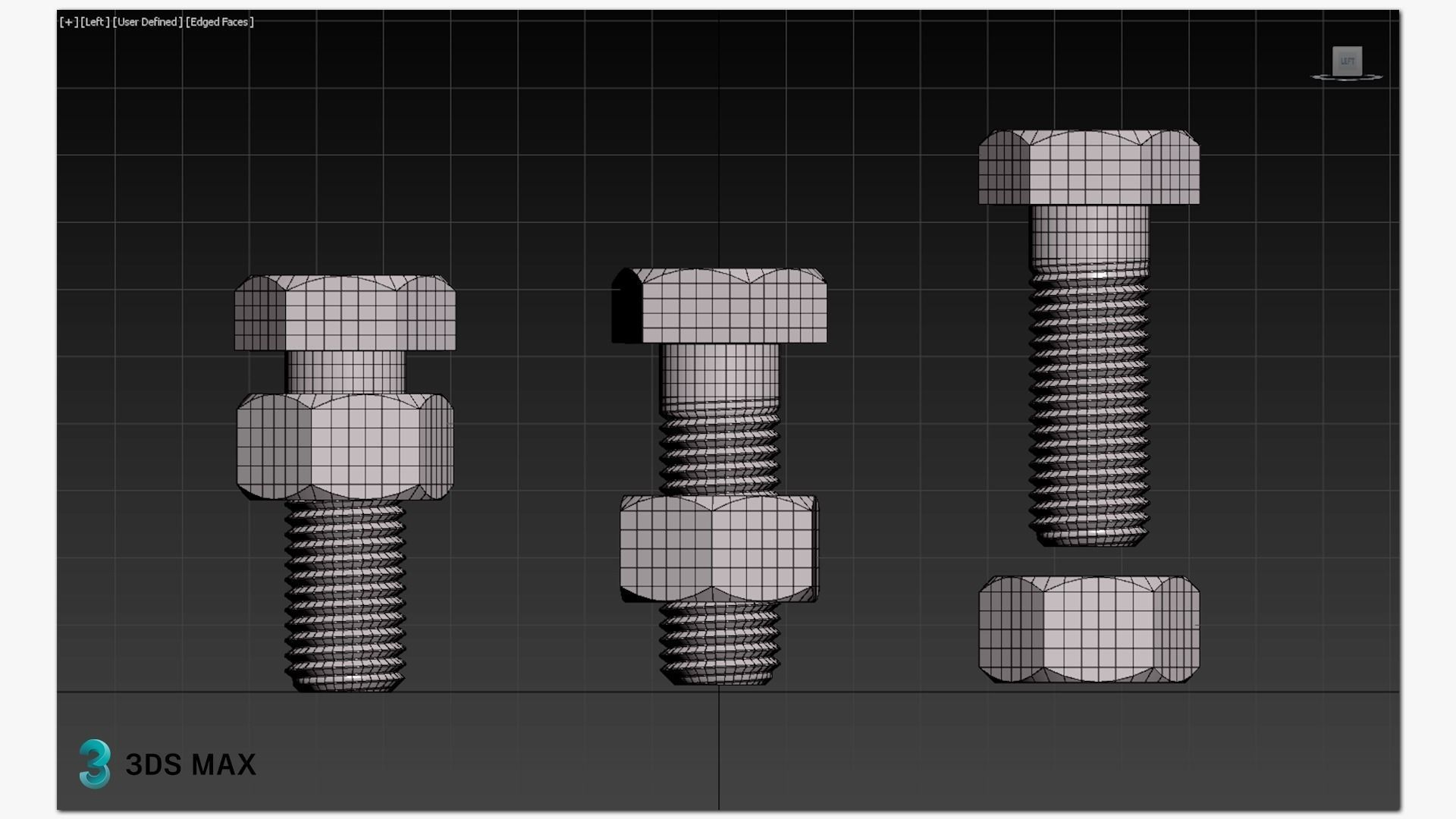 Screw Bolt and Nut Rigged 3D model animated rigged | CGTrader