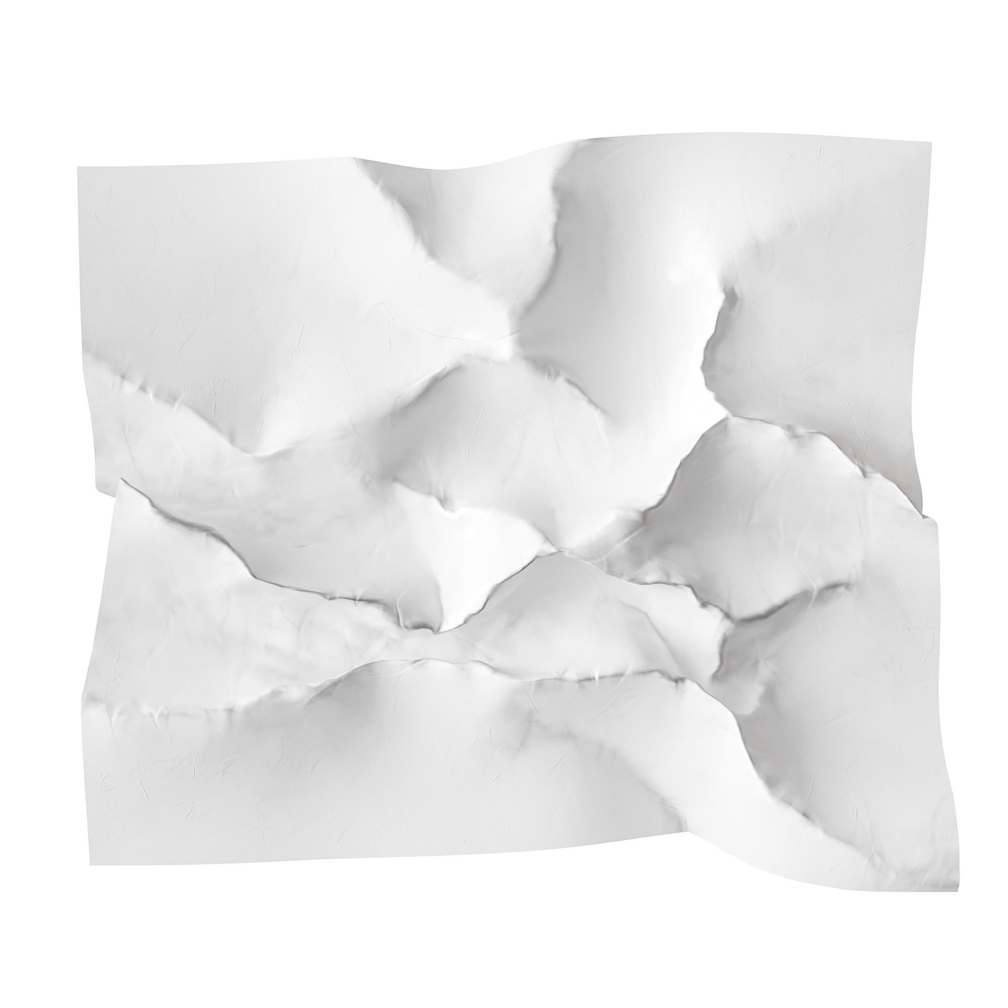 Crumpled paper 3D model | CGTrader
