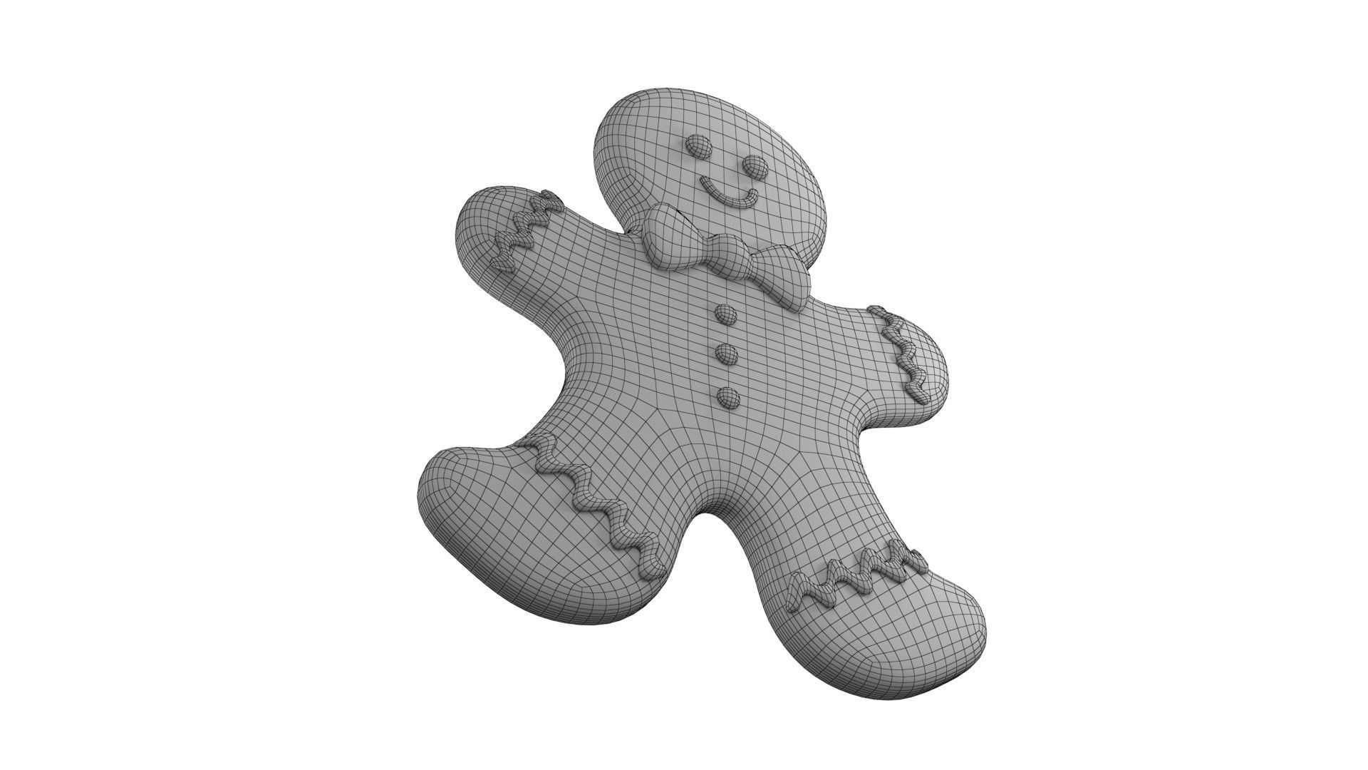 Gingerbread man 3D model | CGTrader