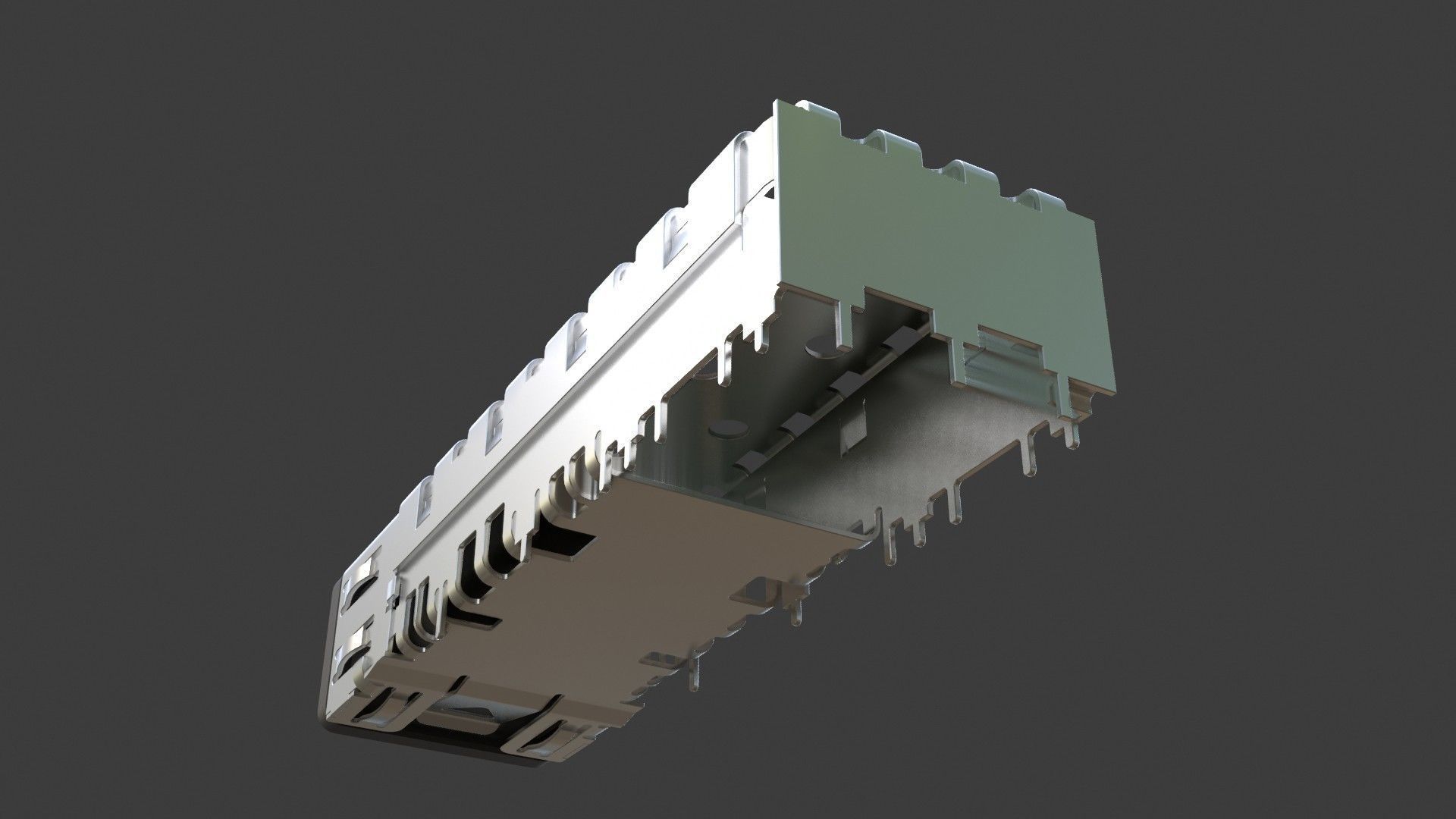 3D model AMP Ethernet SFP Transceiver VR / AR / low-poly | CGTrader