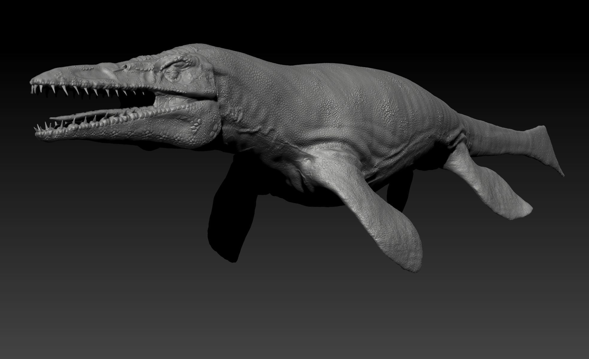 Tylosaurus Sculpt Project 3D model | CGTrader