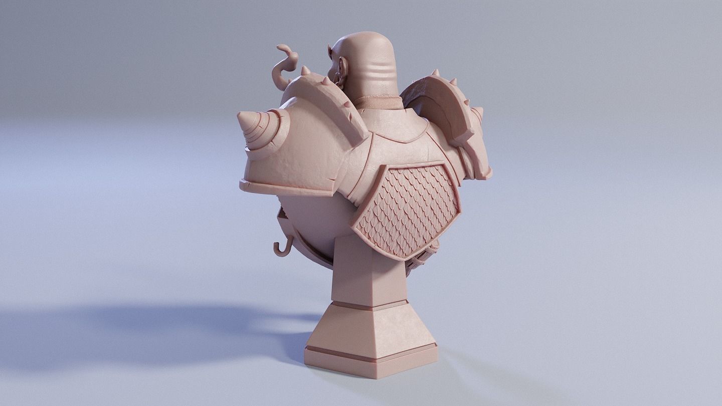 Fantasy Dwarf Bust for 3D printing PRESSUPORTED 3D model 3D printable | CGTrader